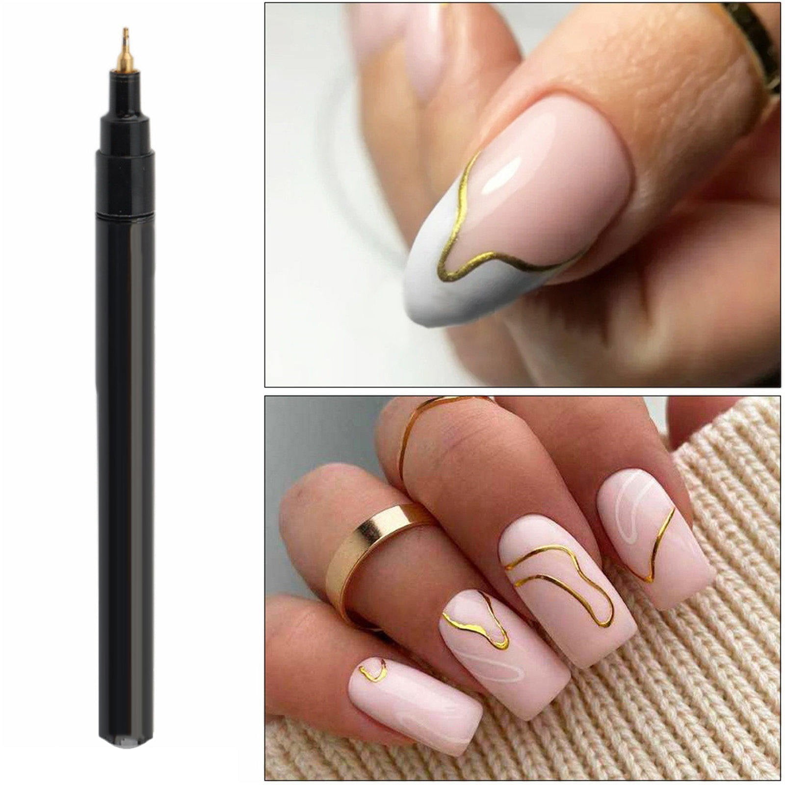 WANGJIAOID Nail Practice Sheet Nail Enhancement Tool Gold Hand Painted ... WANGJIAOID Nail Practice Sheet Nail Enhancement Tool Gold Hand Painted ...