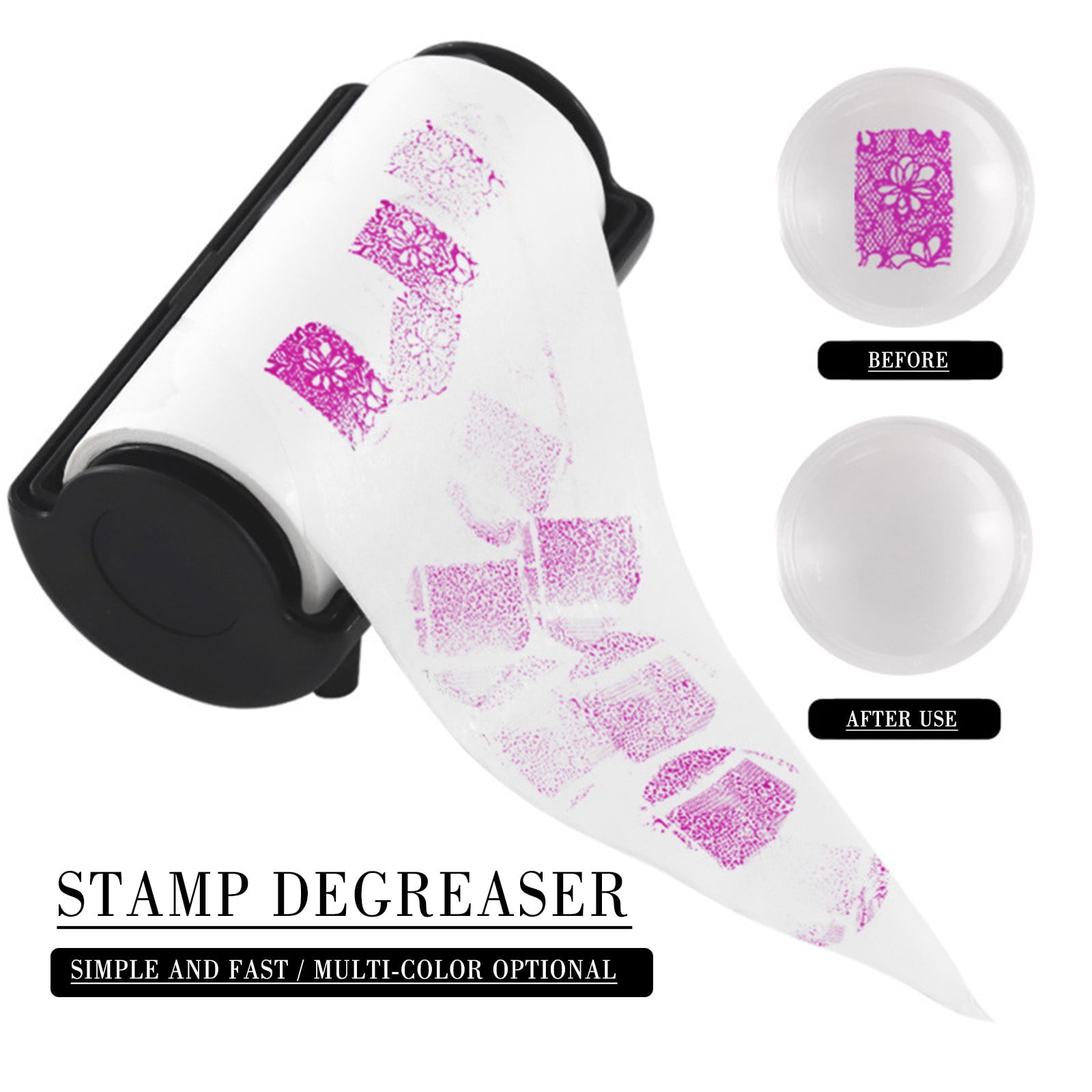 WANGJIAOID Nail Stamper Oil Absorbing Sheet Paper Nail Arts Stamper ...