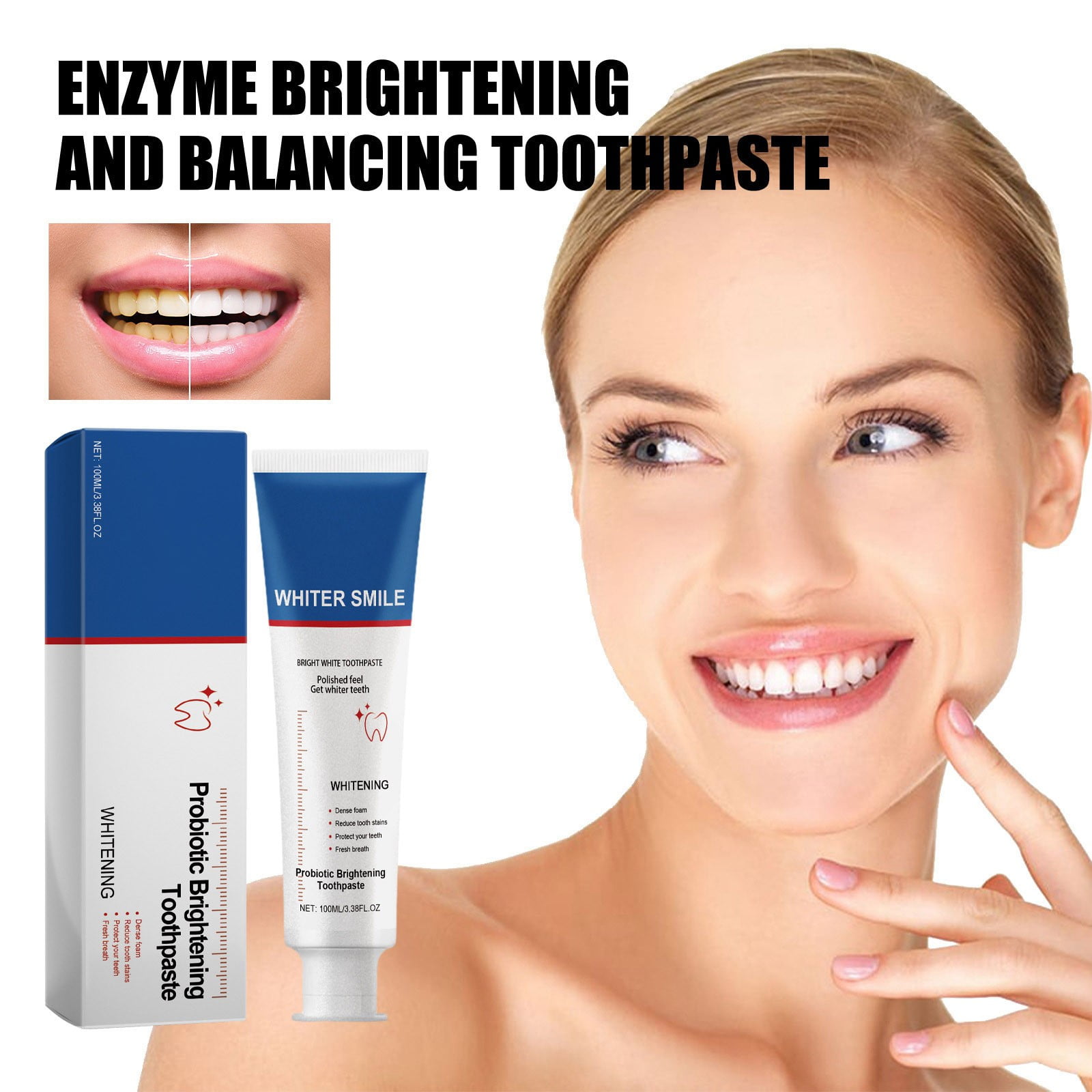 WANGJIAOID Probiotic Toothpaste For Deep Cleaning Of Yellow Stains And ...