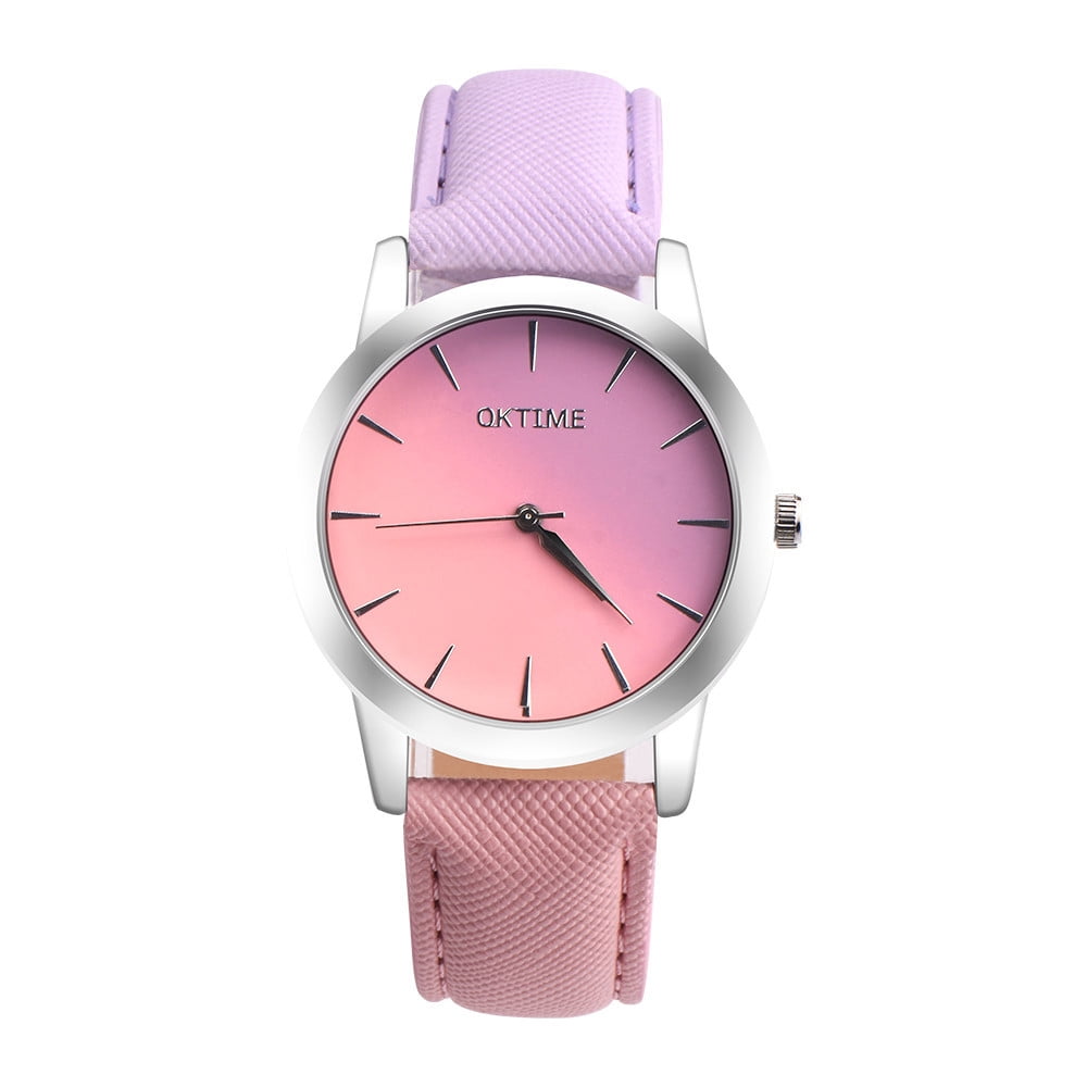 WANGJIAOID Retro Rainbow Design Leather Band Analog Alloy Quartz Wrist ... WANGJIAOID Retro Rainbow Design Leather Band Analog Alloy Quartz Wrist ...