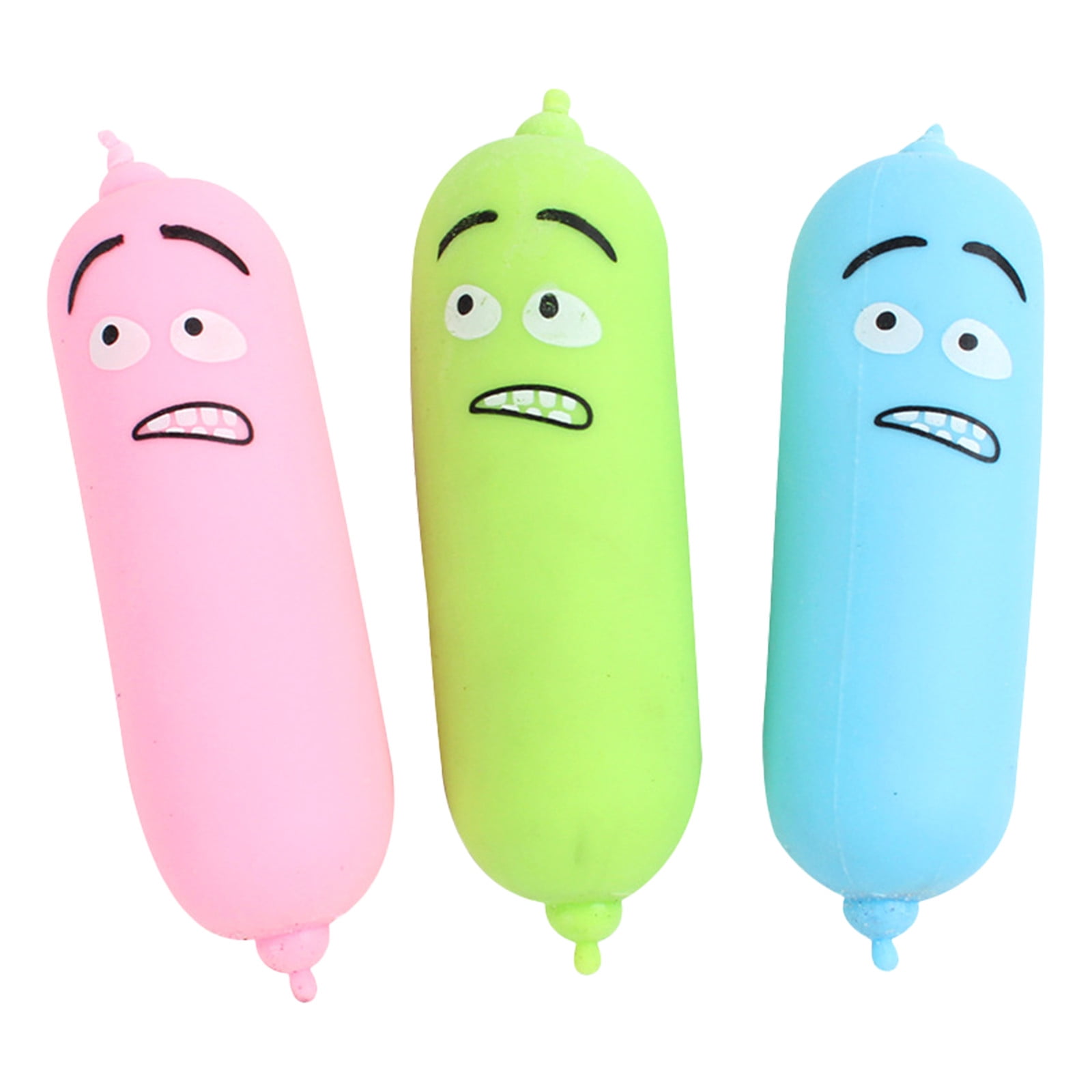 WANGJIAOID Sausage Toy Soft Anxiety Cute Novelty Stress Vent Tool Kids ...