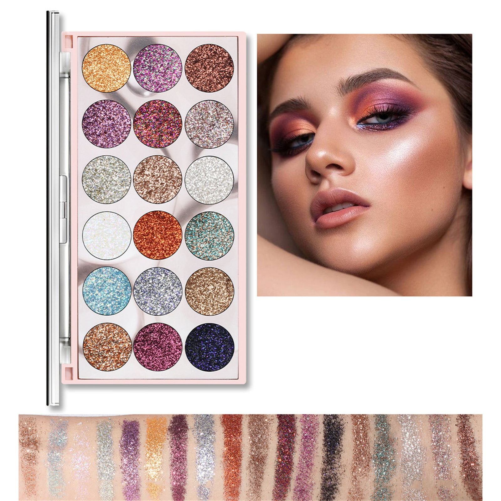 WANGJIAOID Spotlight Eyeshadow 18 Color Eye Shadow Makeup Pallet Highly ...