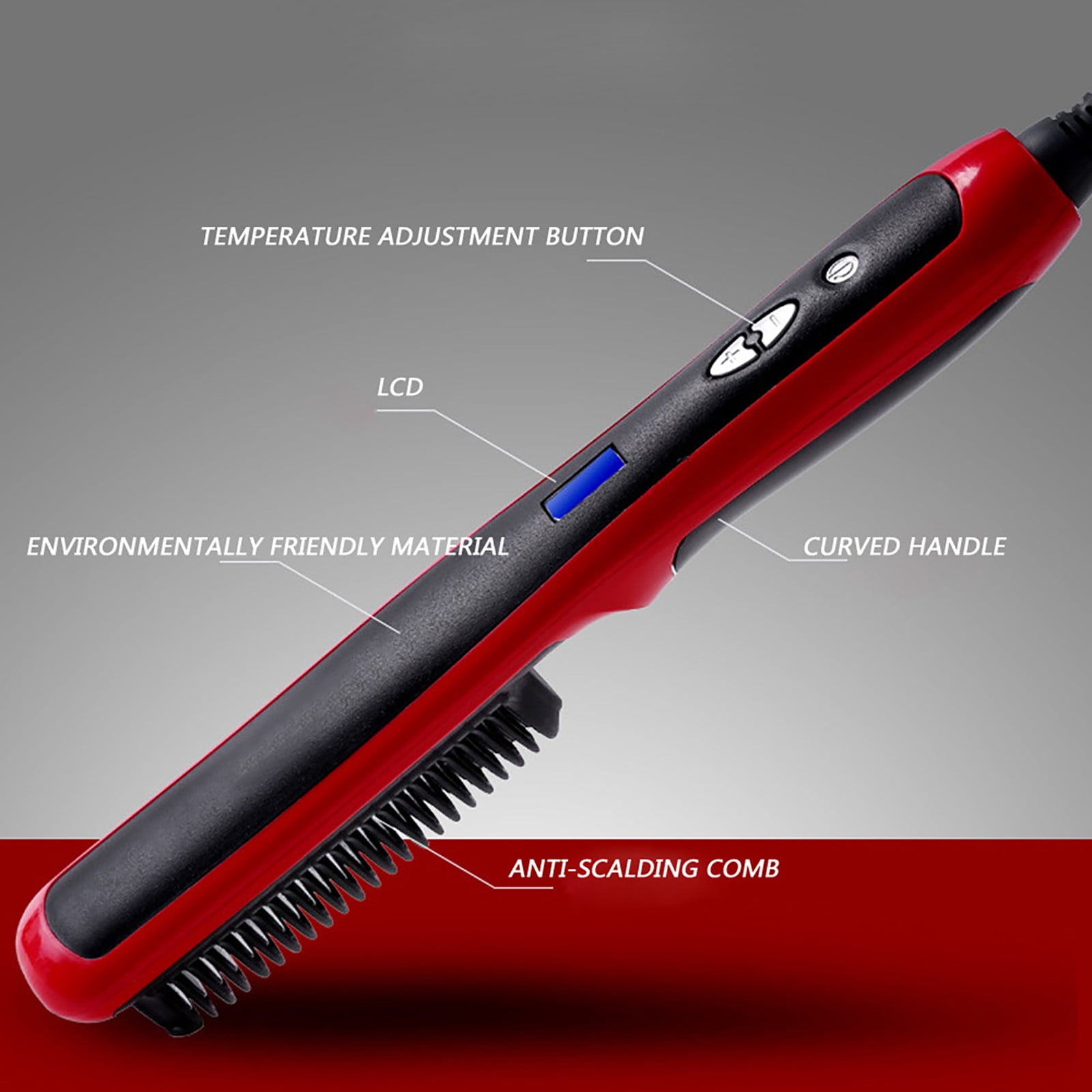 WANGJIAOID Travel Electronic Hair Straightening Ceramic Hot Profesional ...