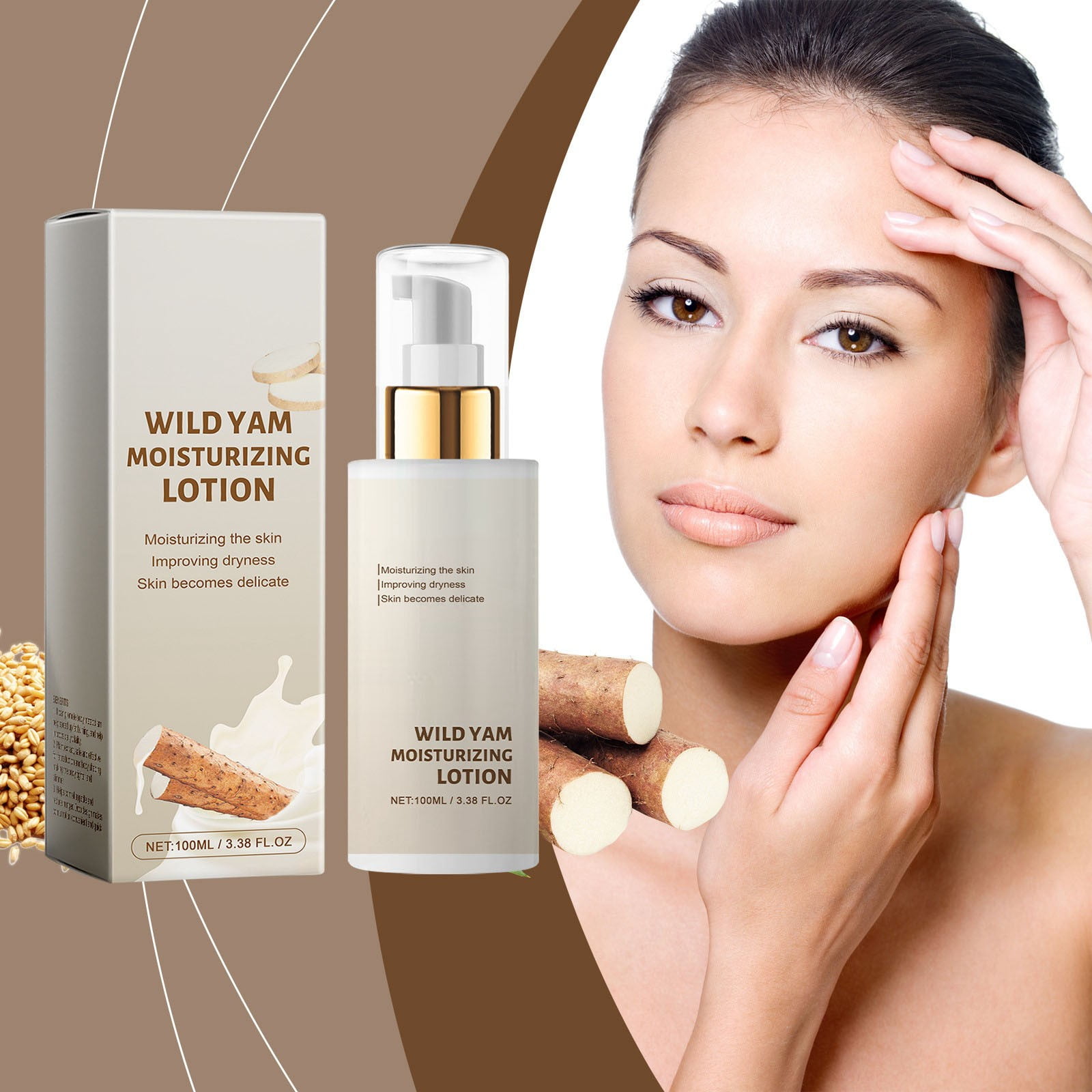 WANGJIAOID Wild Yam Moisturizing Milk Moisturizing Moisturizing ...
