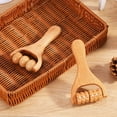 Wangjiaoid Wooden Double And Three Wheel Roller Massager Portable