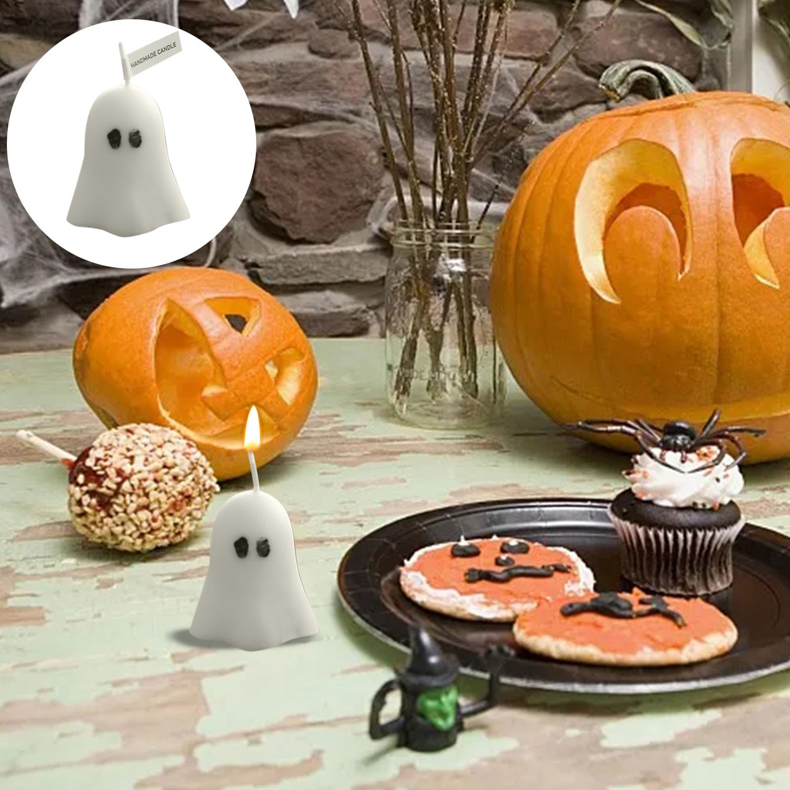 WANGJIAOID for Candle Holders Ghostly Floral Soy Wax Melts Gothic Wax Melts Witchy Soy Eco ...