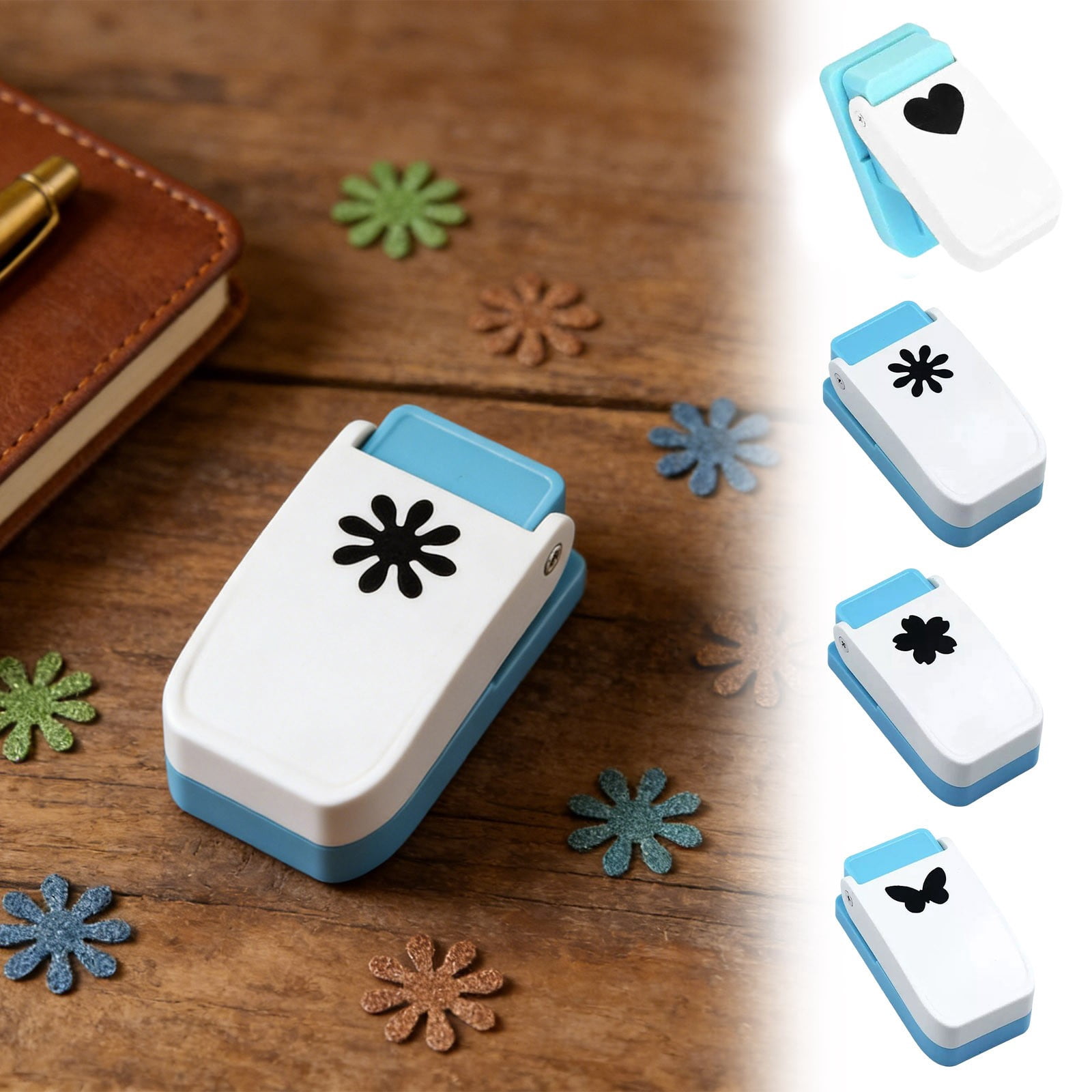 WANGJING 6-Piece Craft Paper Punch Set - & Stainless Steel Ergonomic ...