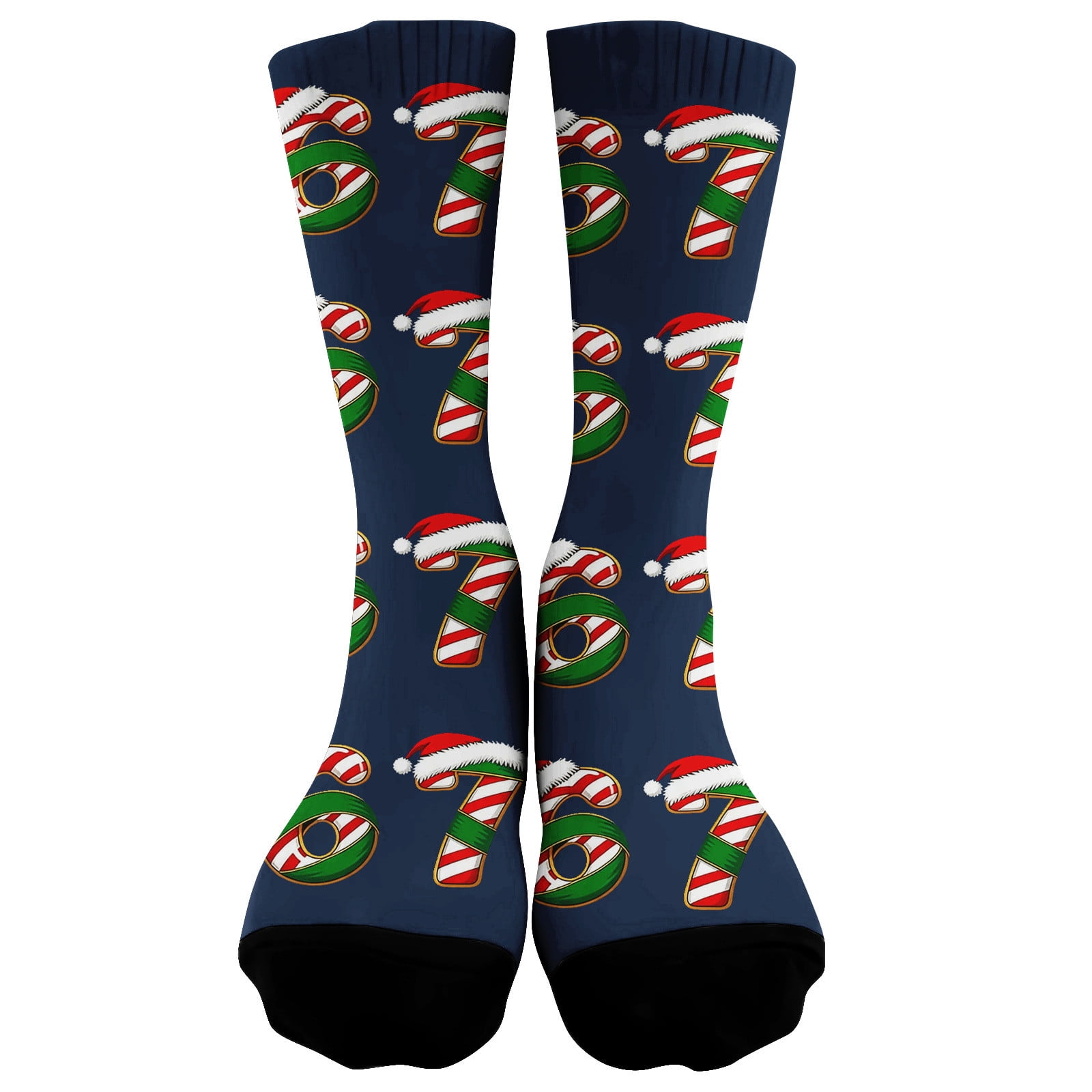 WANGJING 67 Socks Meme Six Seven 6 7 Design Funny Sock - Walmart.com