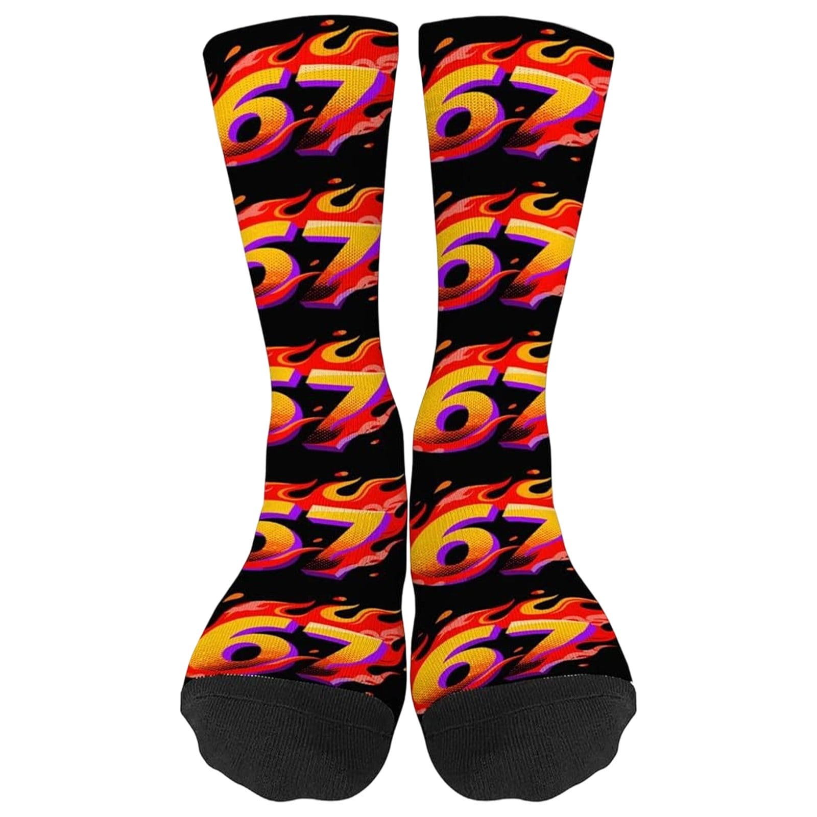 WANGJING 67 Socks Meme Six Seven 6 7 Design Funny Sock - Walmart.com