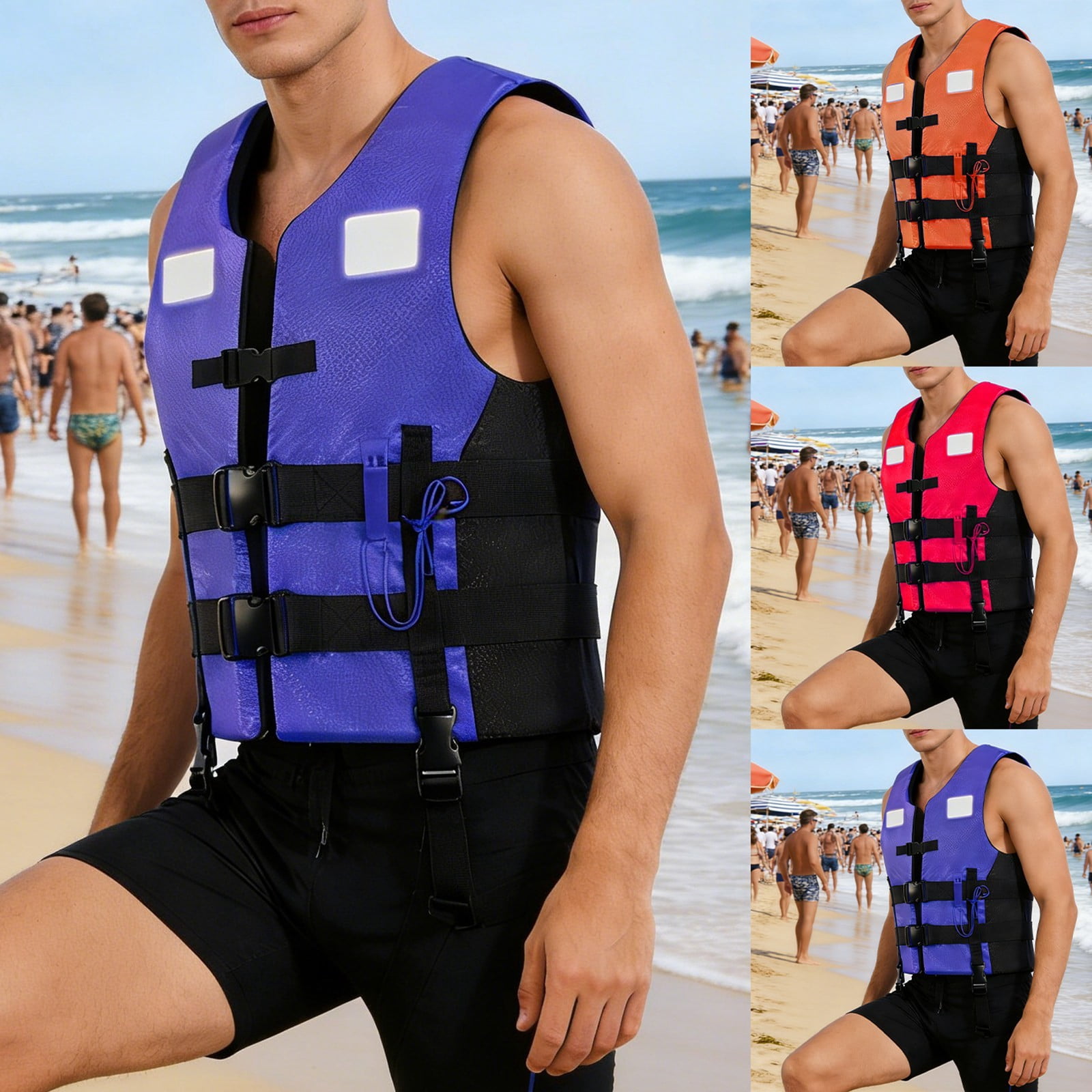 WANGJING Kayak Life Vest for Adults , Swim Vests , Coast Guard Approved ...