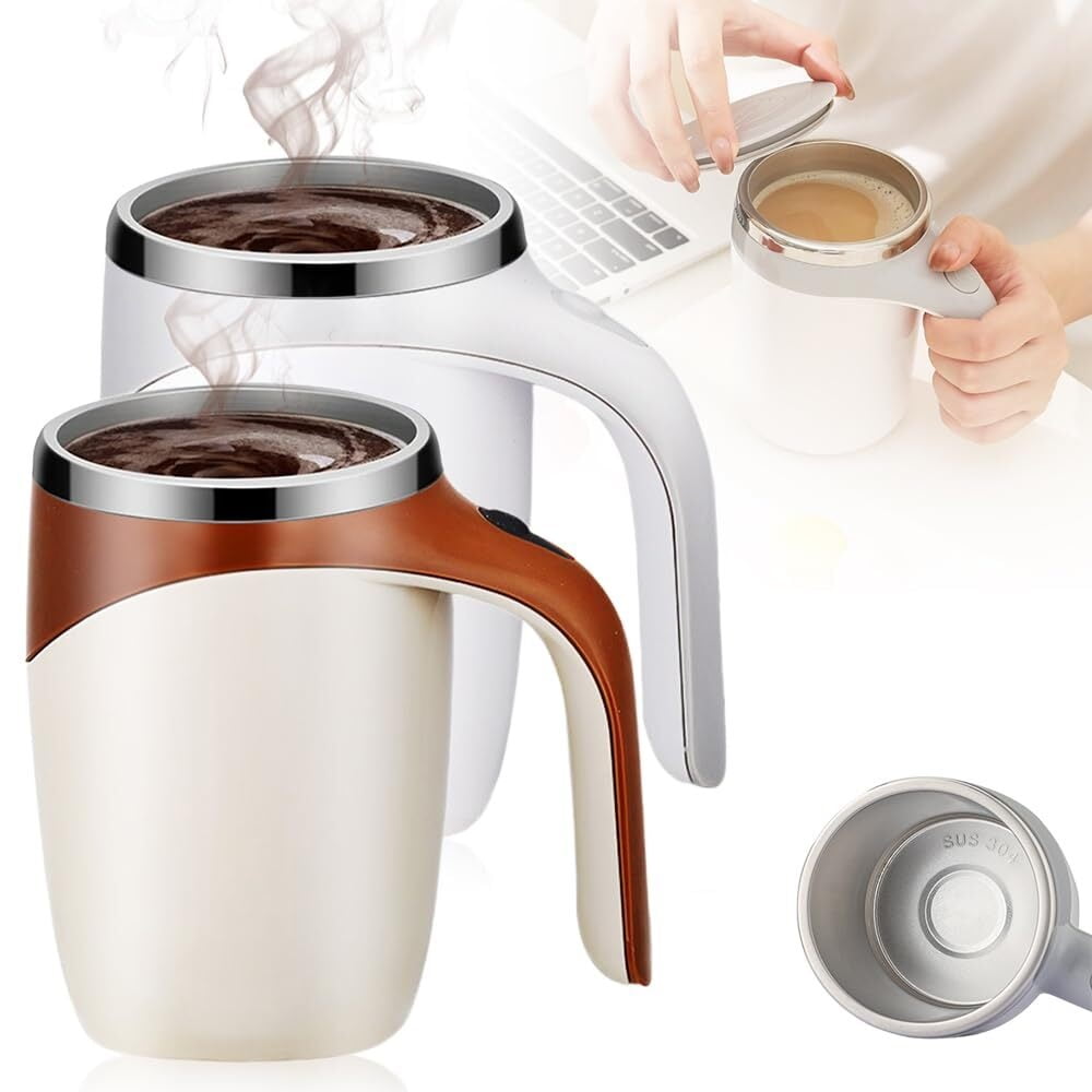 WANGLI 2025 Upgrade Automatic Magnetic Stirring Coffee Mug, Self ...