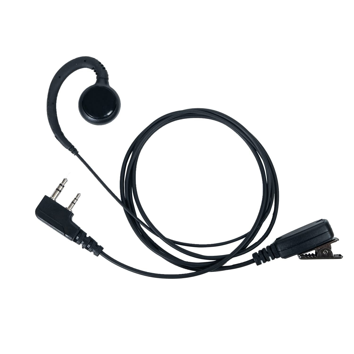 WANGLI C Shape Swivel Earpiece Headset MIC PTT Compatible with Baofeng ...