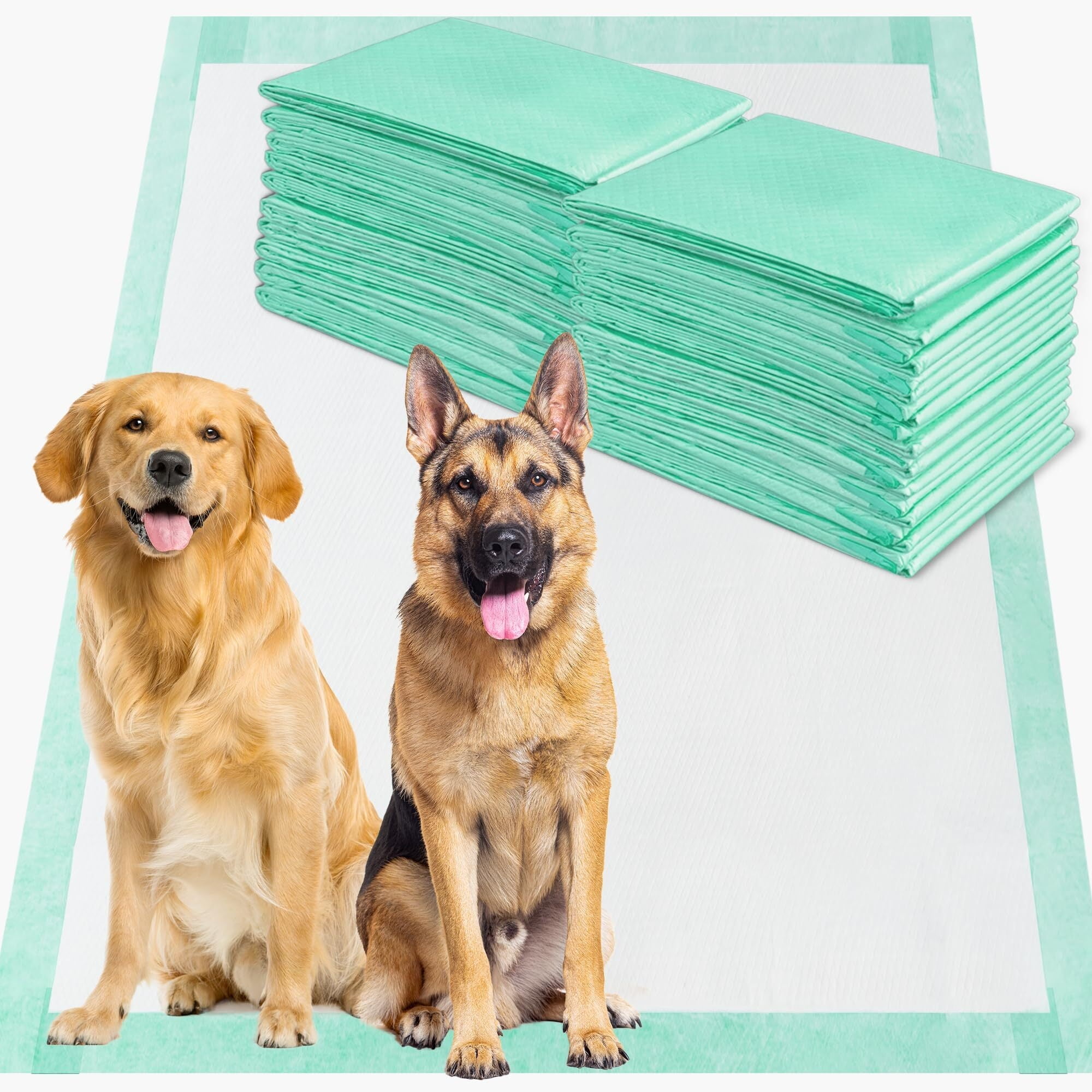 WANGLI Dog Pee Pads Extra Large Disposable Puppy Pads for Potty Training and Whelping, 5 Layers ...