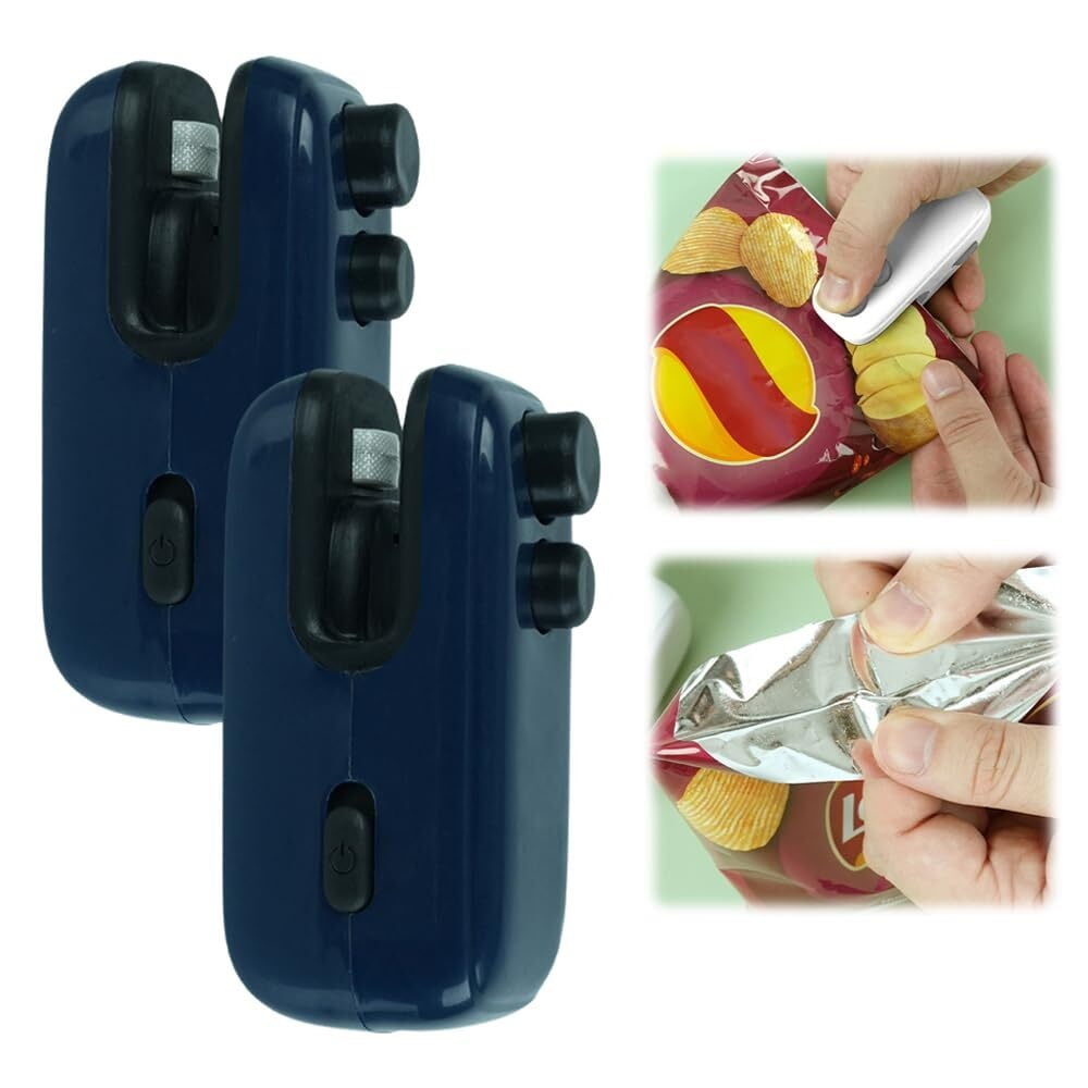 WANGLI Mini Bag Sealer, 2025 New 2 in 1 Bag Sealer and Cutter, Mini Snack Bag Sealing Machine ...