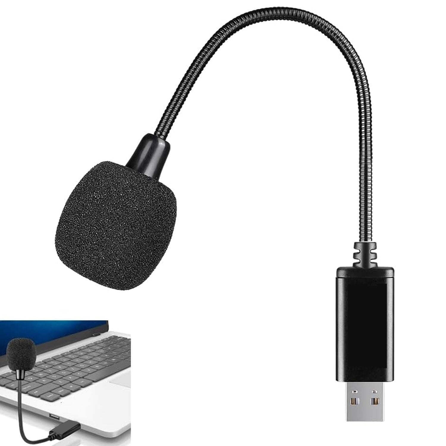 WANGLI Mini USB Microphone for Laptop and Desktop Computer, with ...