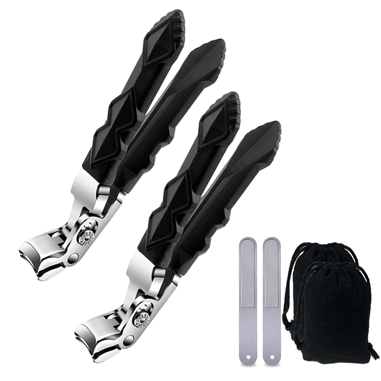 WANGLI Nail Clipper, Toenail Clippers, Large Angled Head Toenail Clippers with Wide Opening, for ...