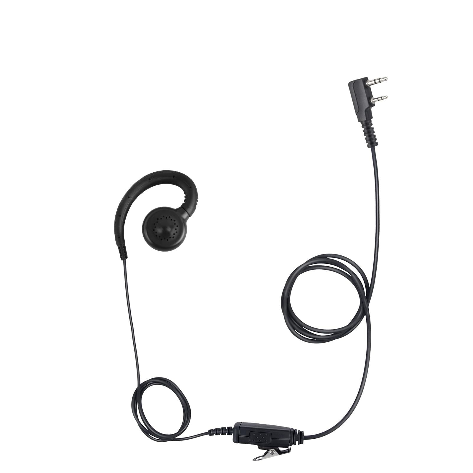 WANGLI Two Way Radio Headset Ptt Mic Earpiece C Swivel Over The Ear ...