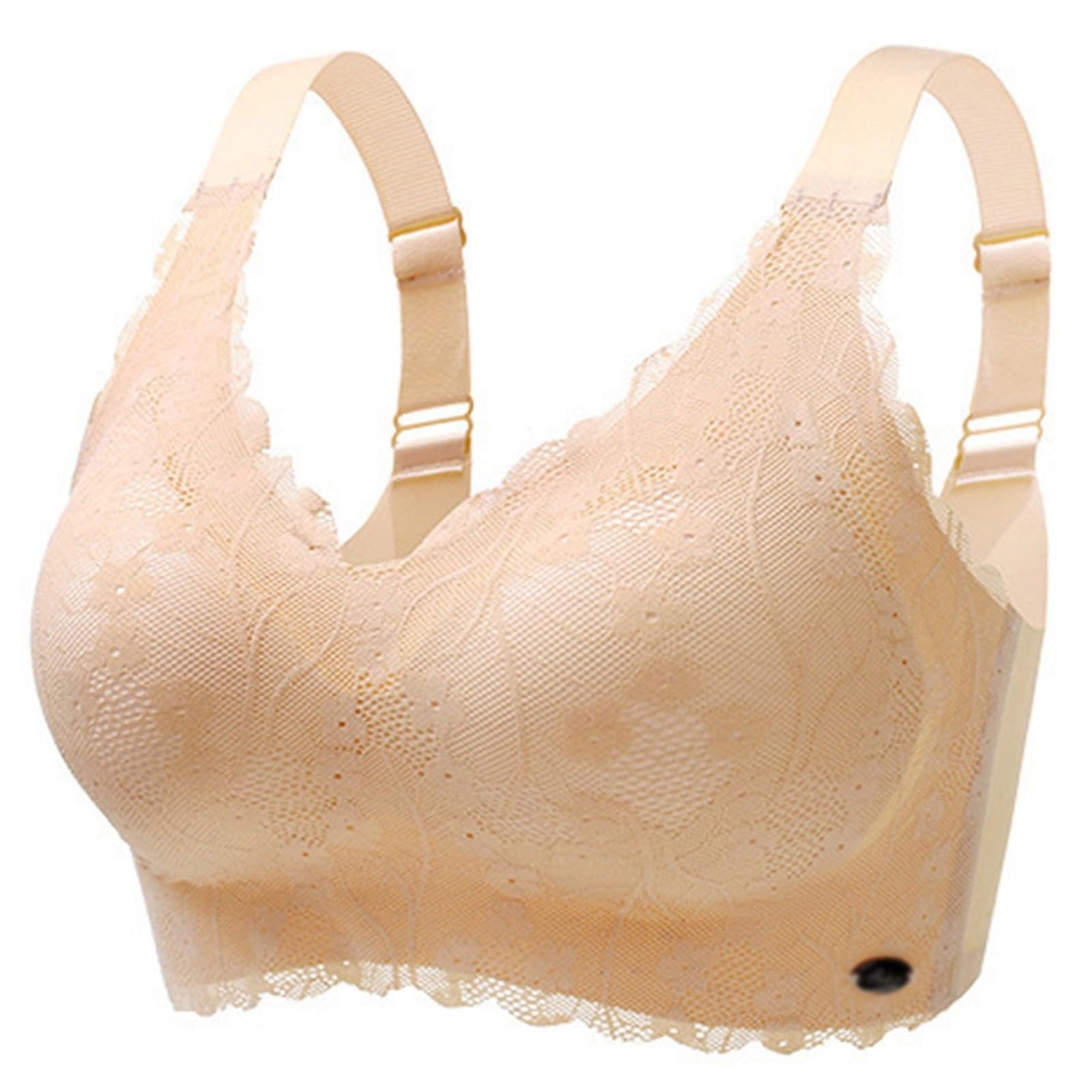 WANGLIOP Bras For Women Lingerie Minimizer Thin Push-Up Solid Color ...