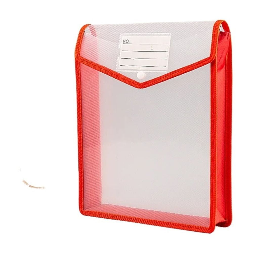 WANGQ 1Pc A4 Transparent Color Edge for Snapper File Folder Student ...