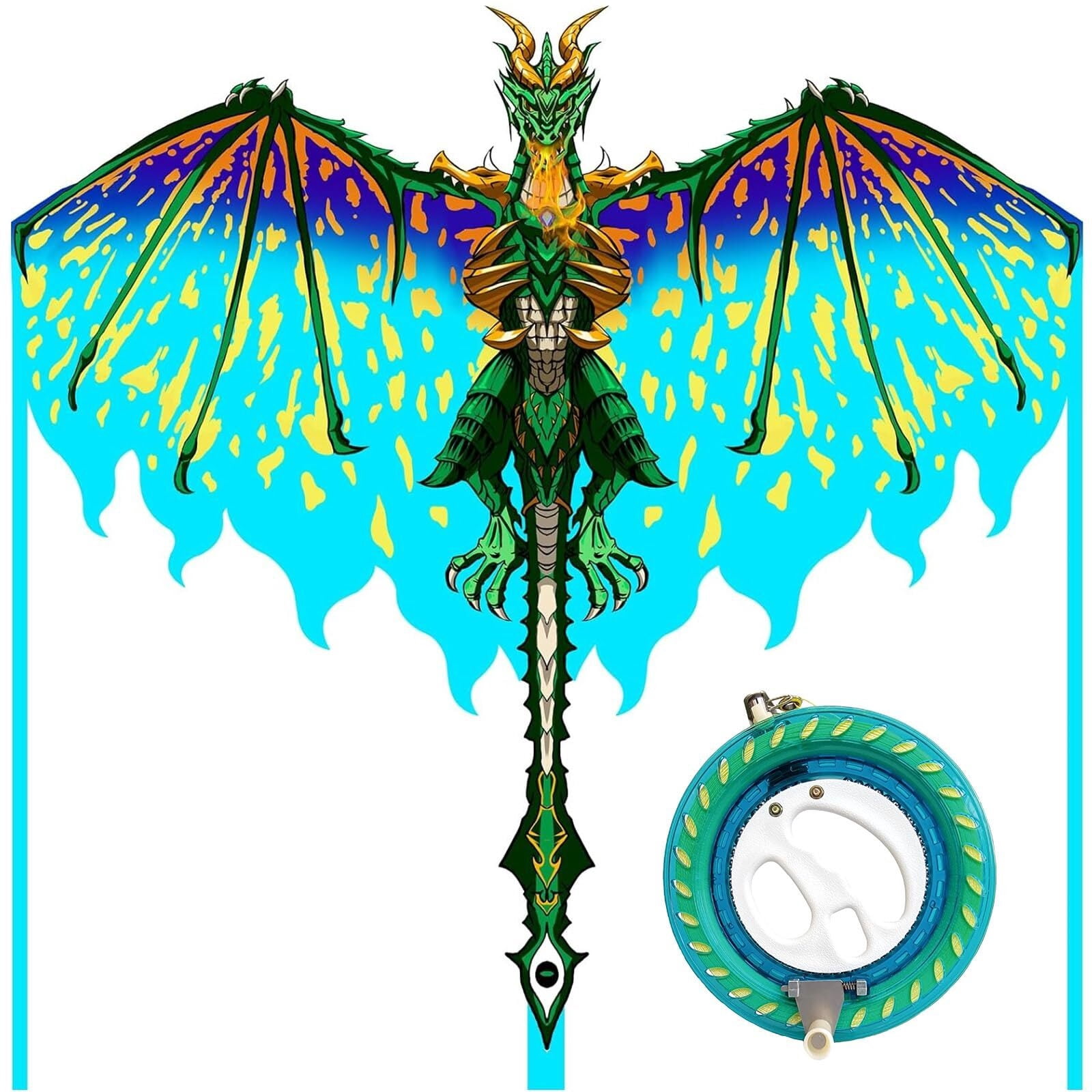 WANGQ Dragon Kite for Kids & Adults, Easy to Fly Kites for Beginners ...