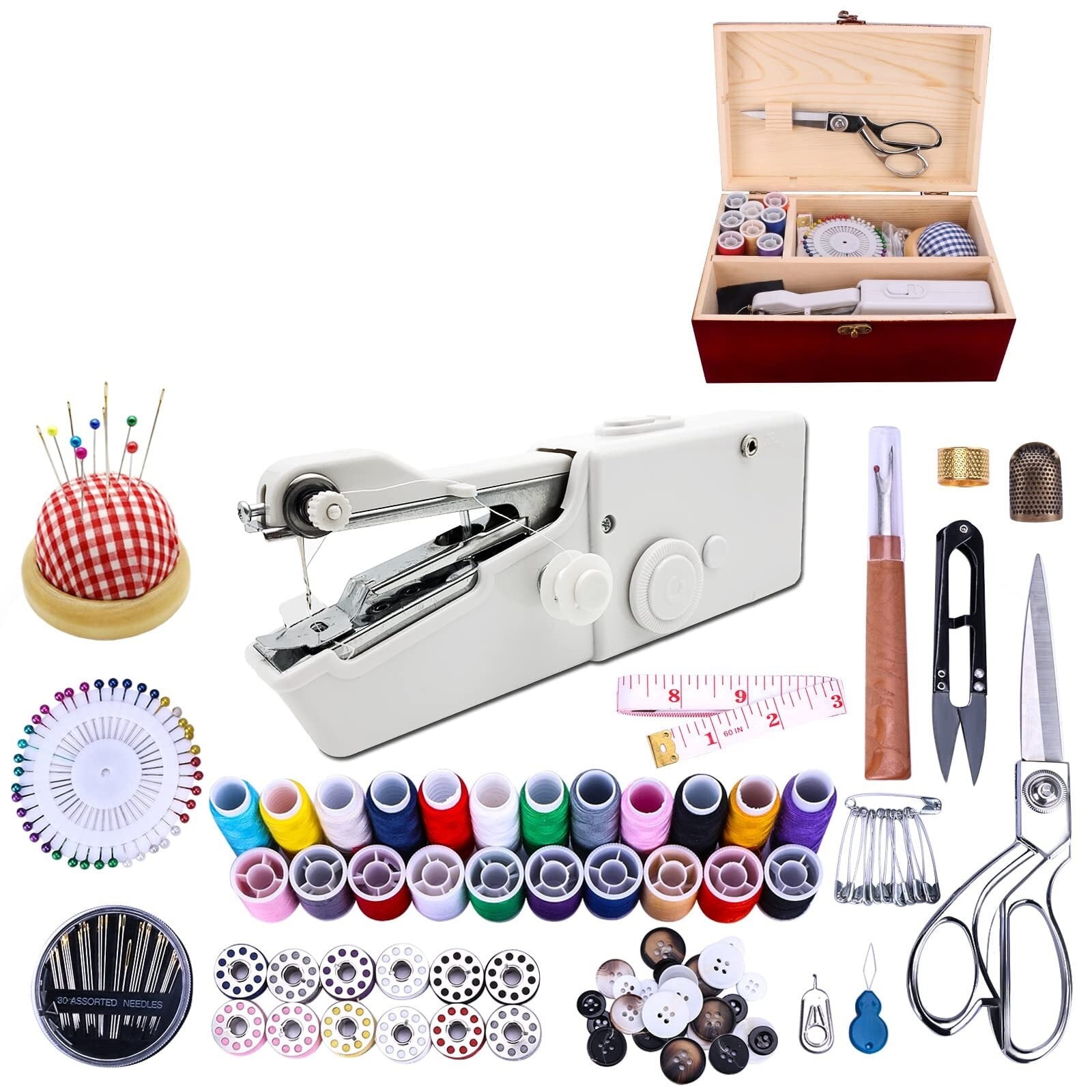 WANGQ Handheld Sewing Machine, Hand held Sewing Device Heavy duty, Hand ...