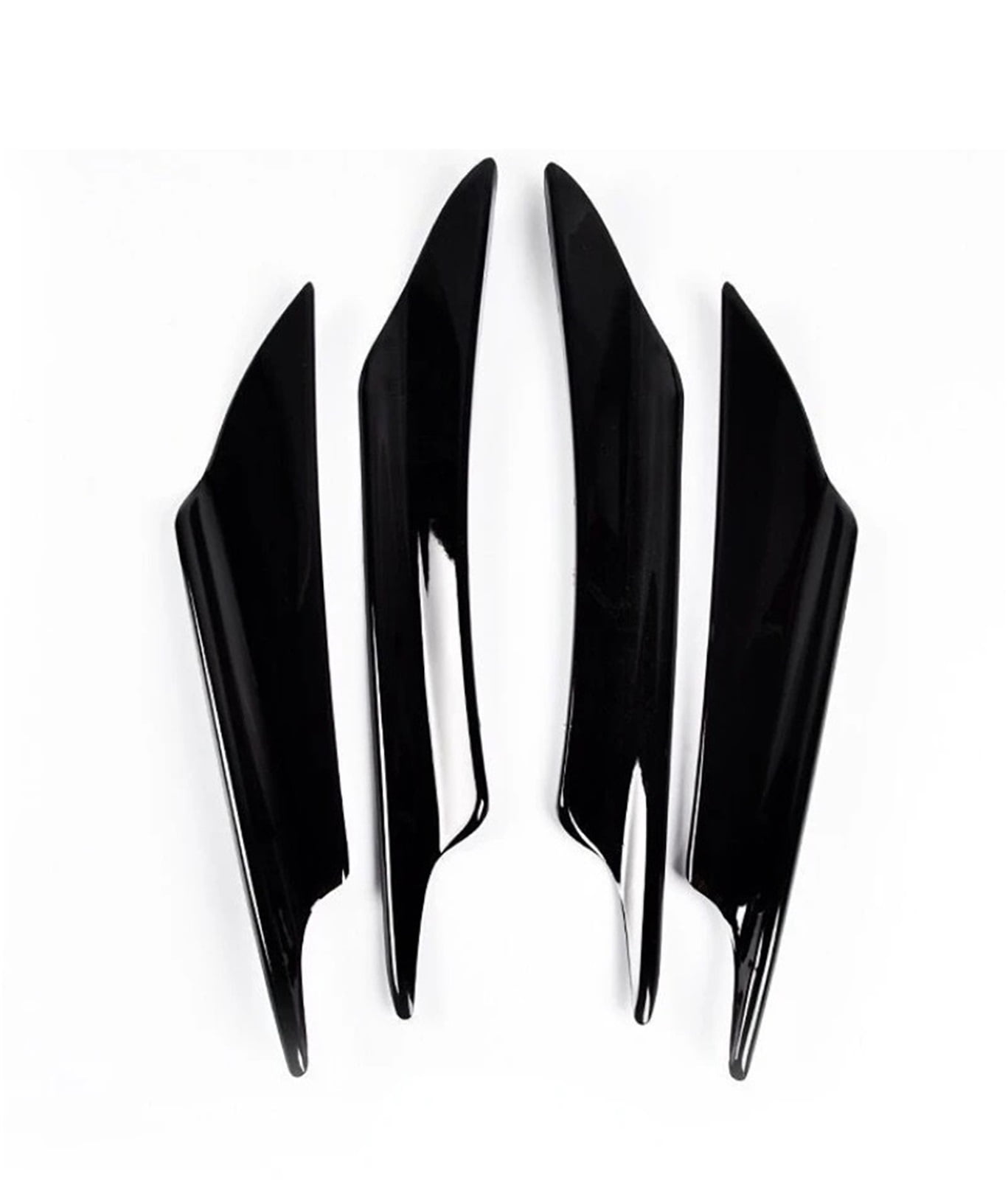 WANGQI 4pcs Universal Car Front Bumper Lip Fin Splitter Body Spoiler ...