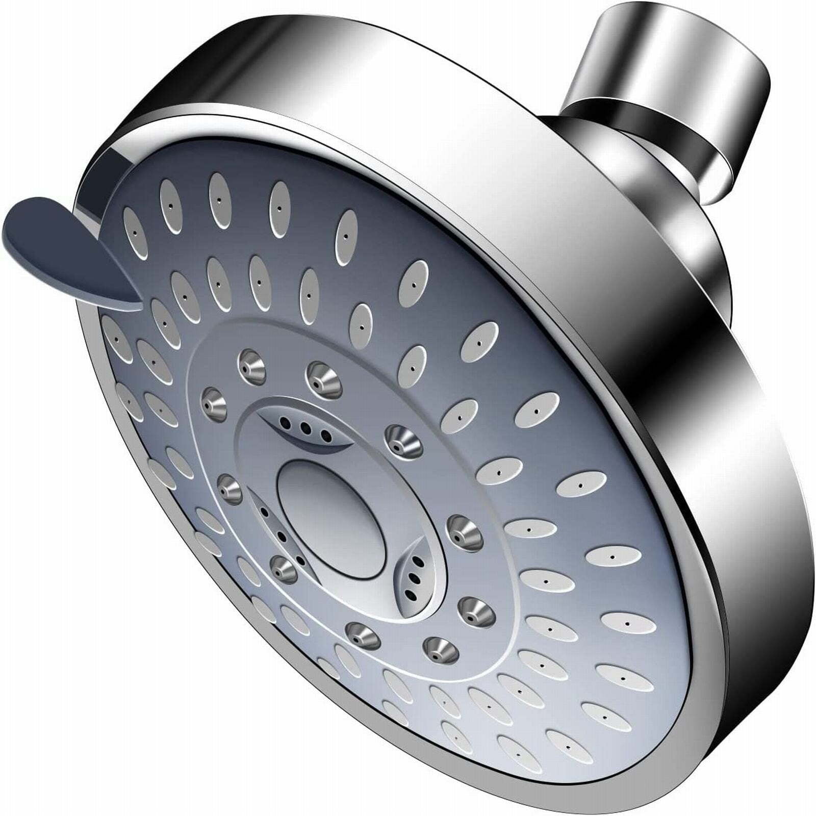WANGQIANG 4 Inch Rainfall High Pressure Shower Head Fixed Mount Luxury ...