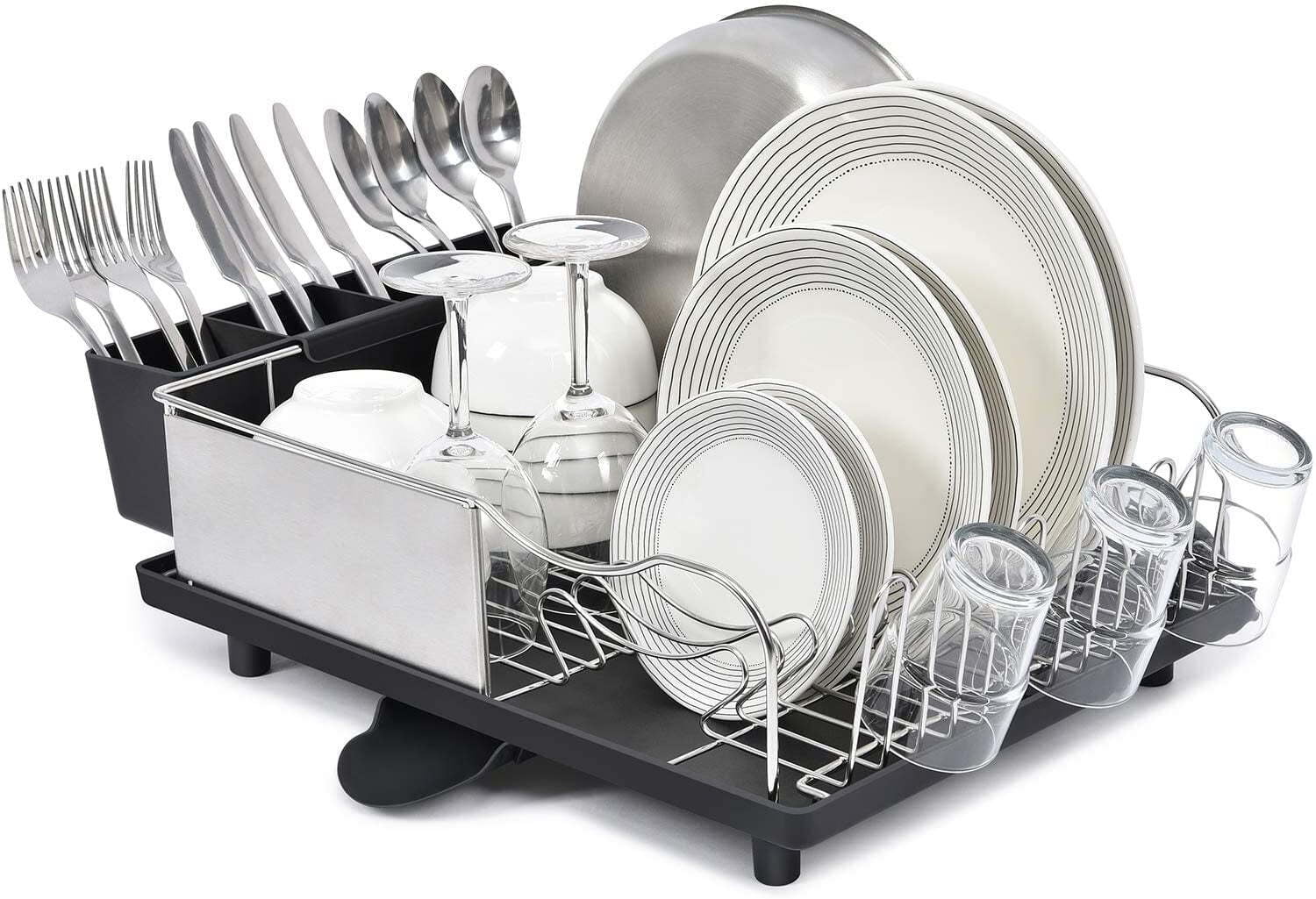 WANGQIANG Dish Rack, 304 Stainless Steel Dish Drying Rack for Kitchen ...