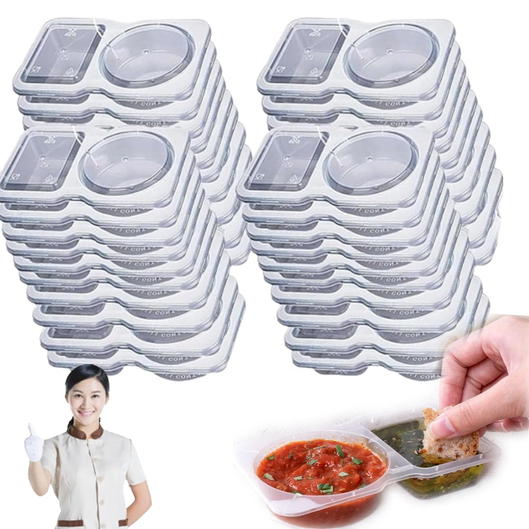 WANGQIANG Grab And Go Snack Containers Reusable,Clear and Clever Snack ...