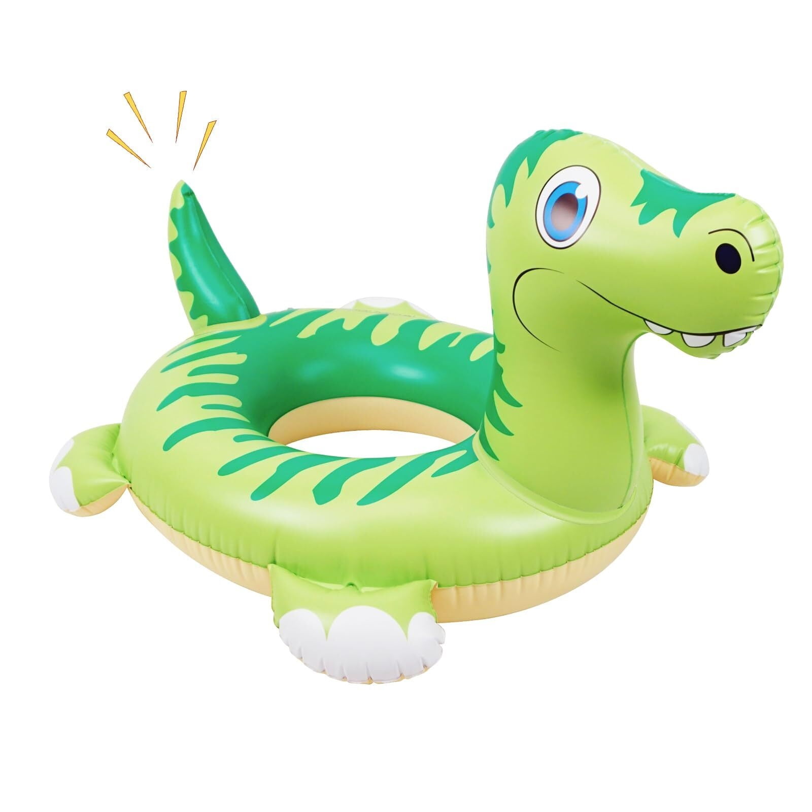 WANGQIANG Tyrannosaurus Dinosaur Pool Float Kids 3-12, Pool Floatie for ...