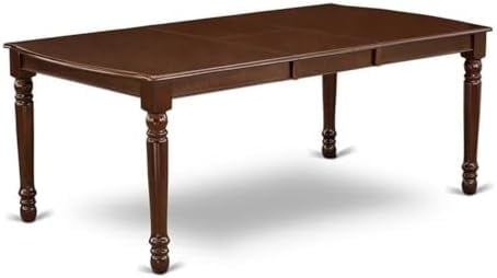 WANGYUKAI DOT-MAH-T Dover Dining Table - a Rectangle Wooden Table Top with Butterfly Leaf ...