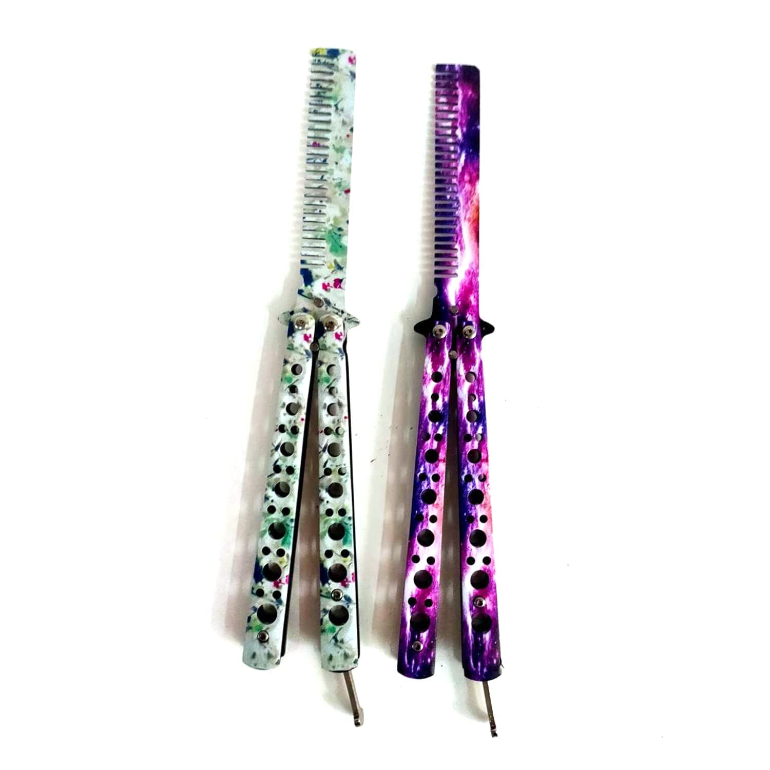 WANLIAN Beautiful Comb,Beautiful Comb Stainless Steel Folding Practice ...