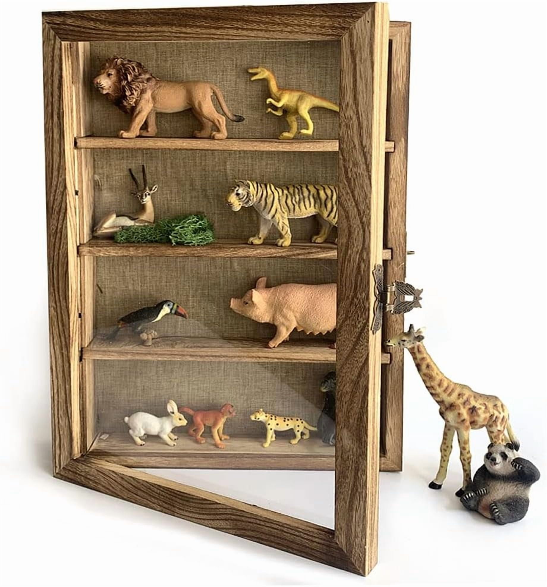 WANLIAN Large Shadow Box with Shelves, 11x16 Wooden Shadow Box Display ...