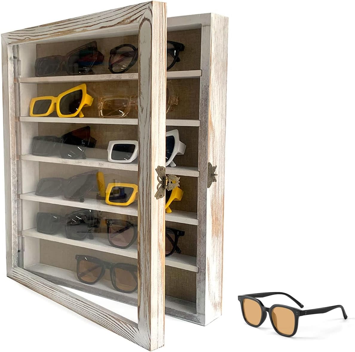 WANLIAN Sunglasses Organizer Storage Wall Mounted，16x20 Inch Eyeglasses ...