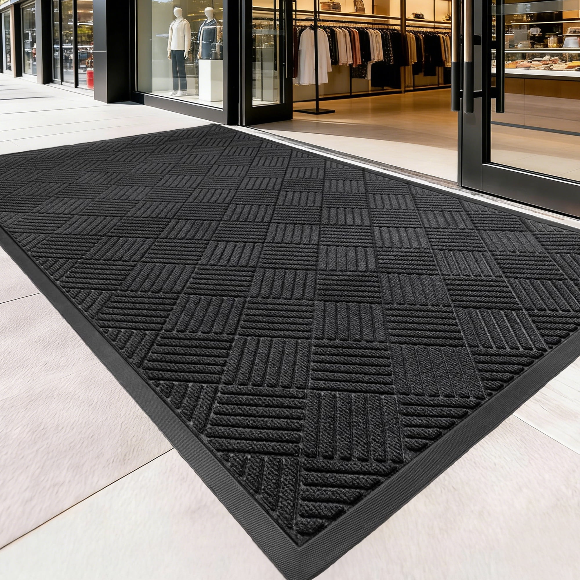 WANLISEL 3 x 5 ft Anti-Slip Carpet Door Mat, Entrance Floor Doormat ...
