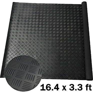 Rubber-Cal Tuff-N-Lastic Large Traffic Outdoor Rubber Runner Mat for ...