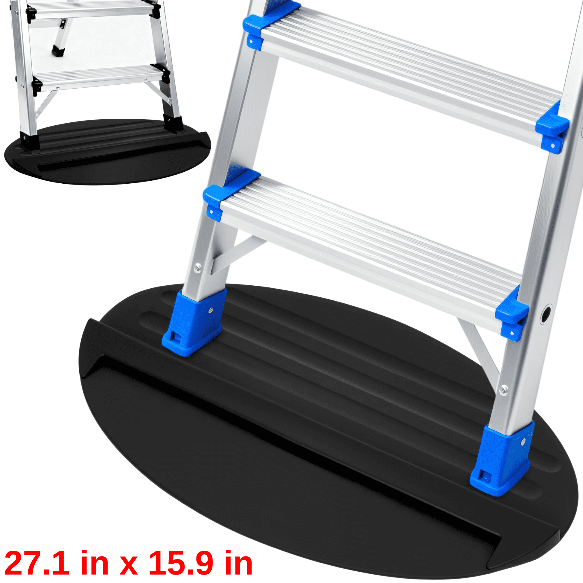 WANLISELL Extension Ladder Stop Mat, 27.1" x 15.9" Non-Slip Rubber ...