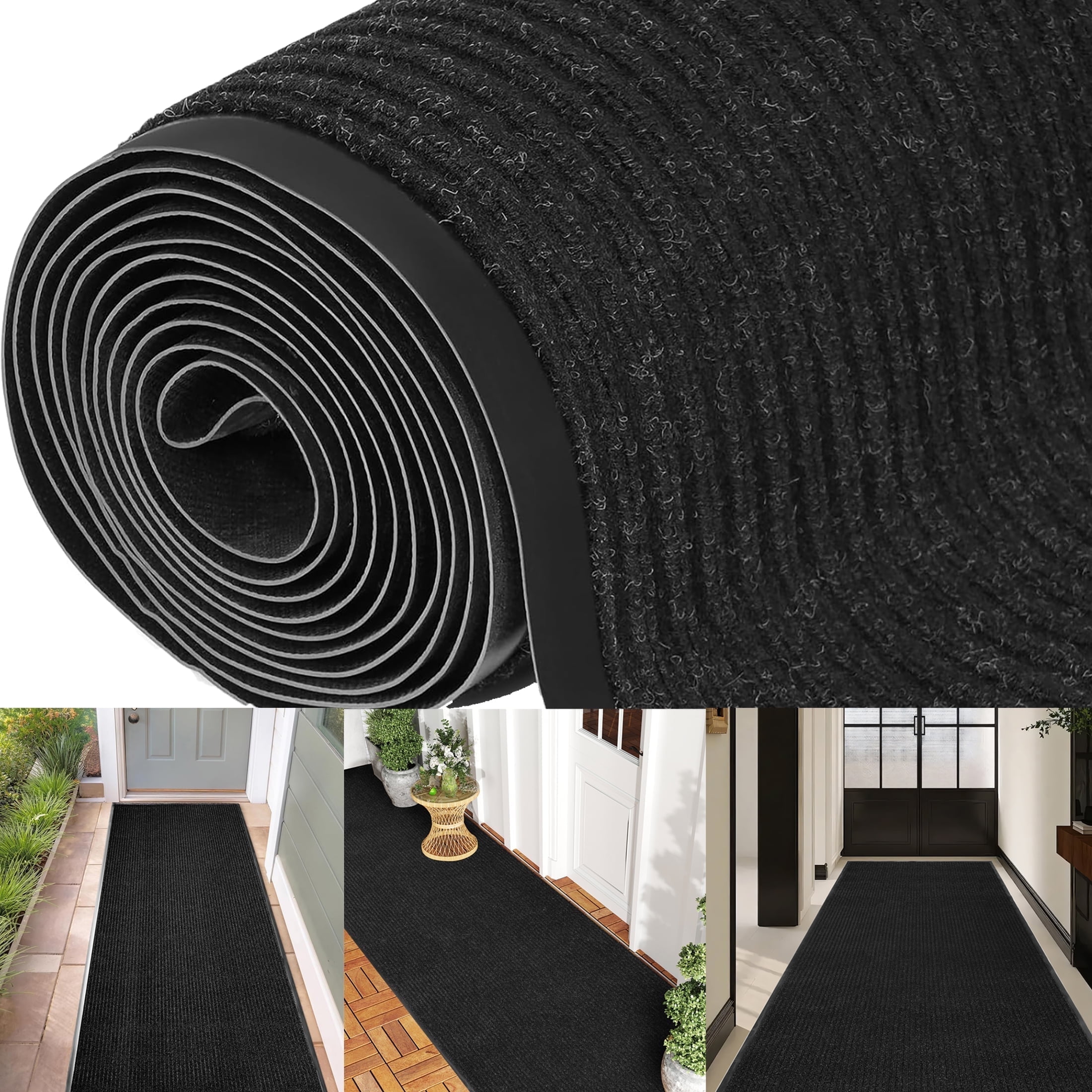 WANLISELL Non Slip Commercial Grade Door Floor Mat, 3 x 10 ft Step ...