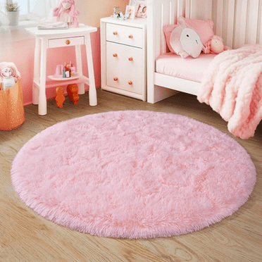 ORINOVA White Fluffy 5x7 Washable Area Rugs for Bedroom Faux Fuzzy ...