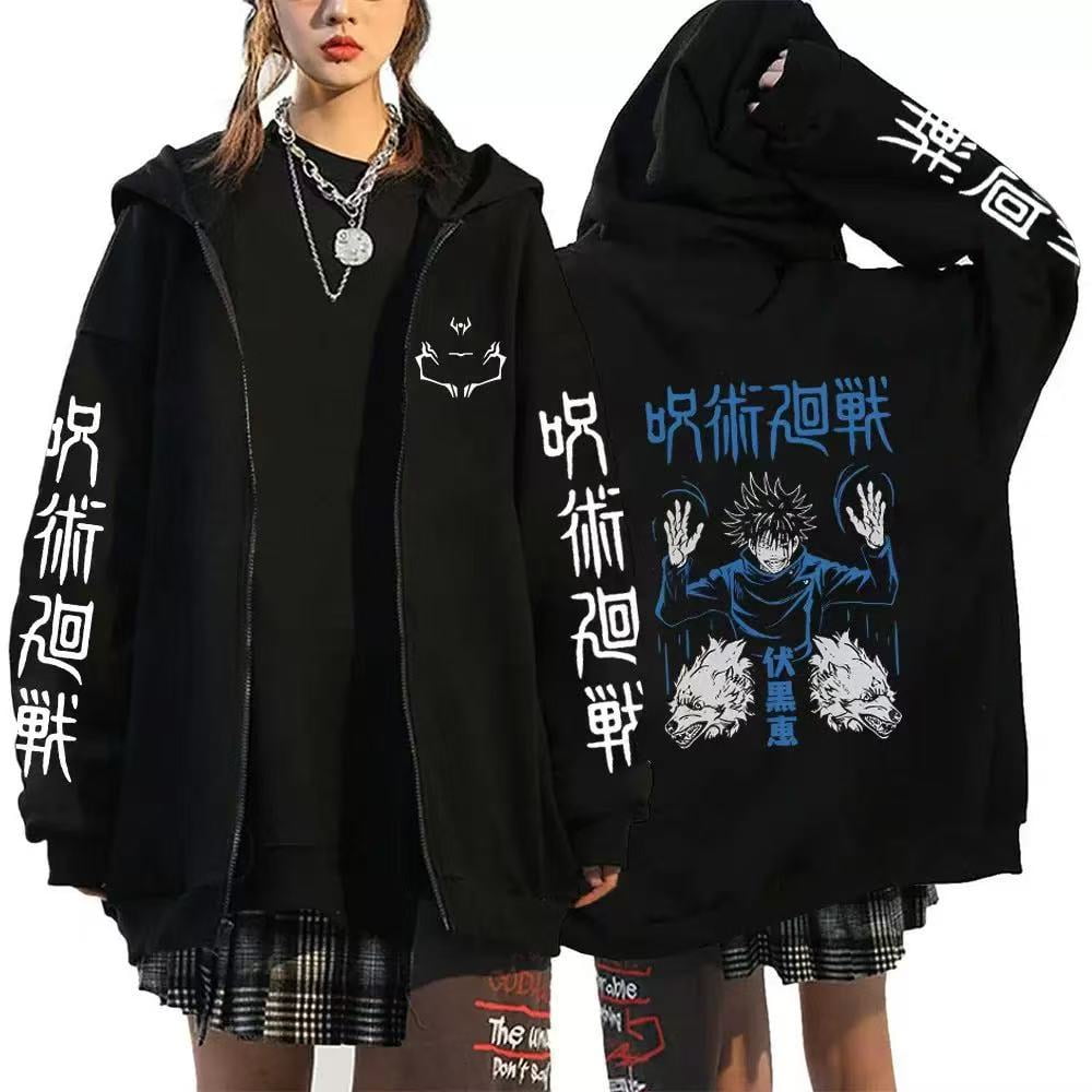 WANQIANG Jujutsu Kaisen Gojo Satoru Jujutsu Kaisen zippered sweatshirt ...
