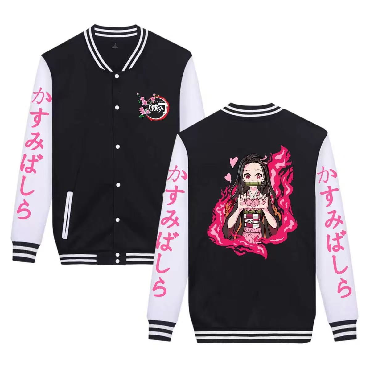 WANQIANG Kamado Nezuko cardigan, Kyojuro Rengoku baseball jacket ...