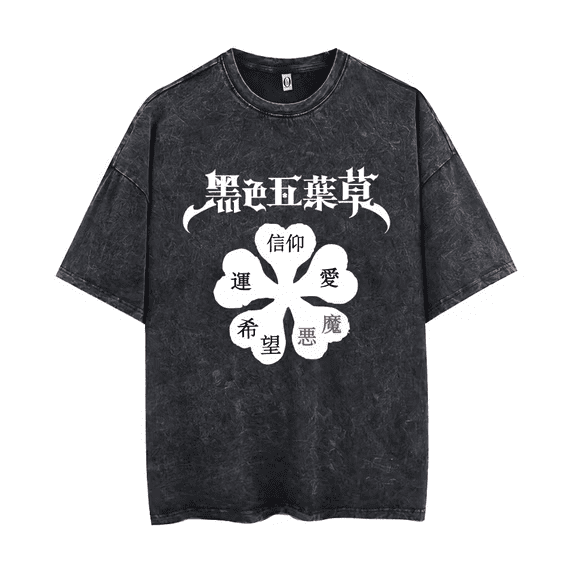 WANQIANG black clover t shirt Clothing Comic Character T-Shirt for Men ...