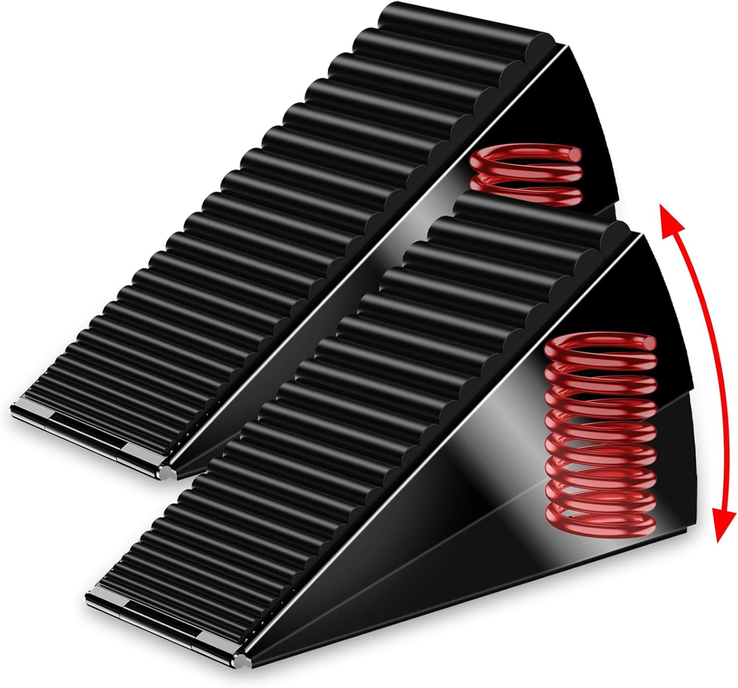 WANSHUN 2 Pack Strongest Spring Large Door Stoppers - Heavy Duty Door ...