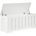 WANSHUN 43.3" Extra Large Wooden Storage Chest with Safety Hinges ...