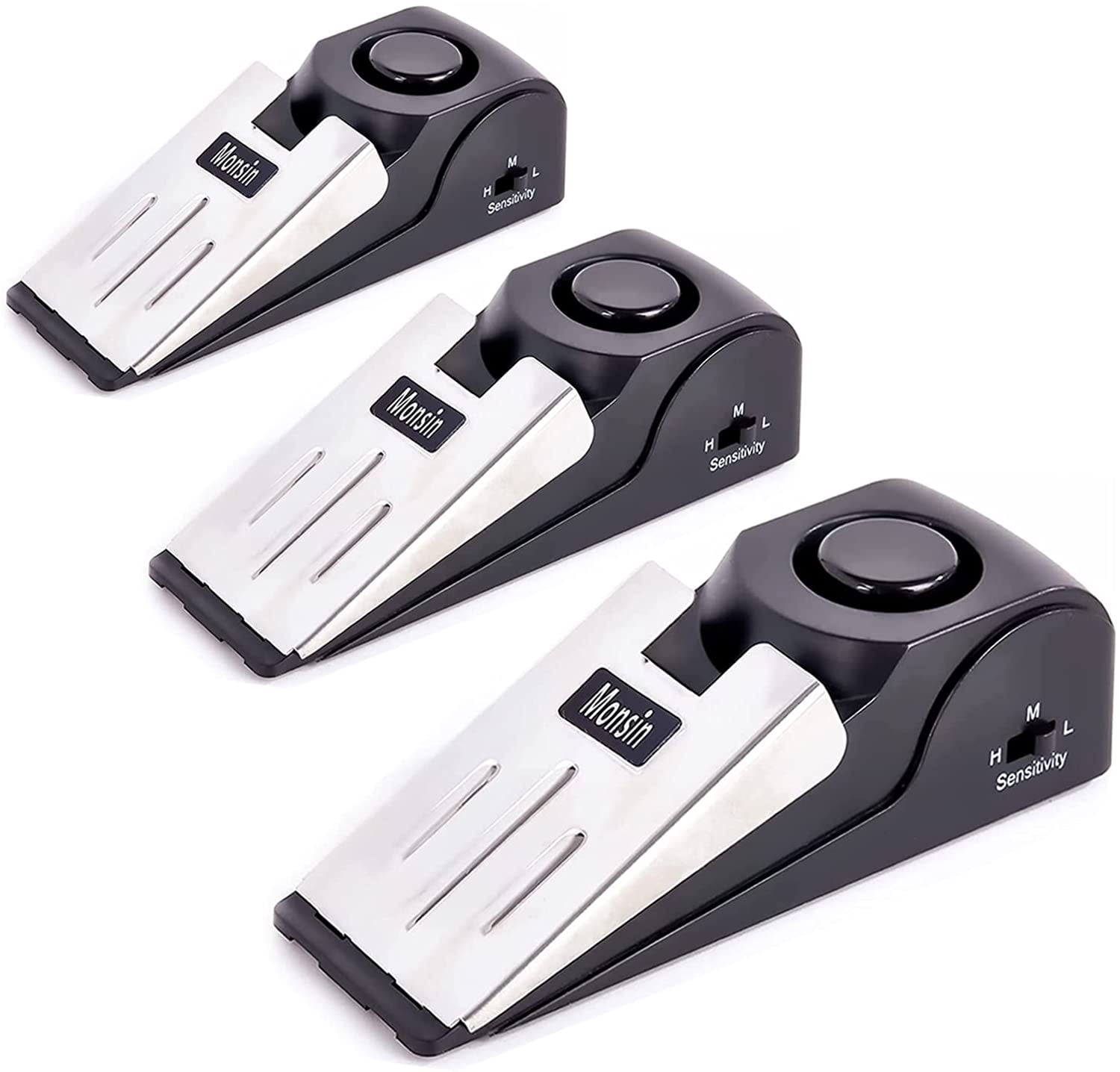 WANSHUN Door Stop Alarm, Door Stopper with 120DB Security Alarm, Floor ...