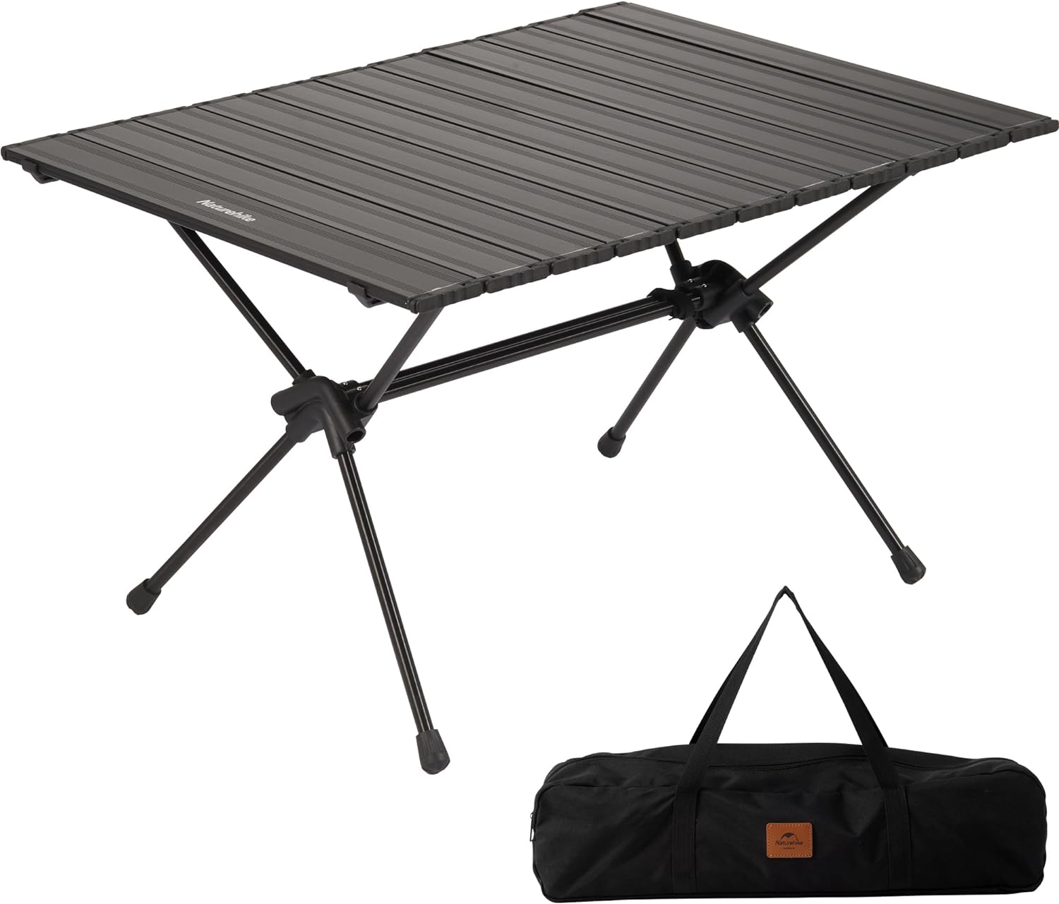 WANSHUN FT11 Height Adjustable Camping Table, Ultralight Aluminum Roll ...