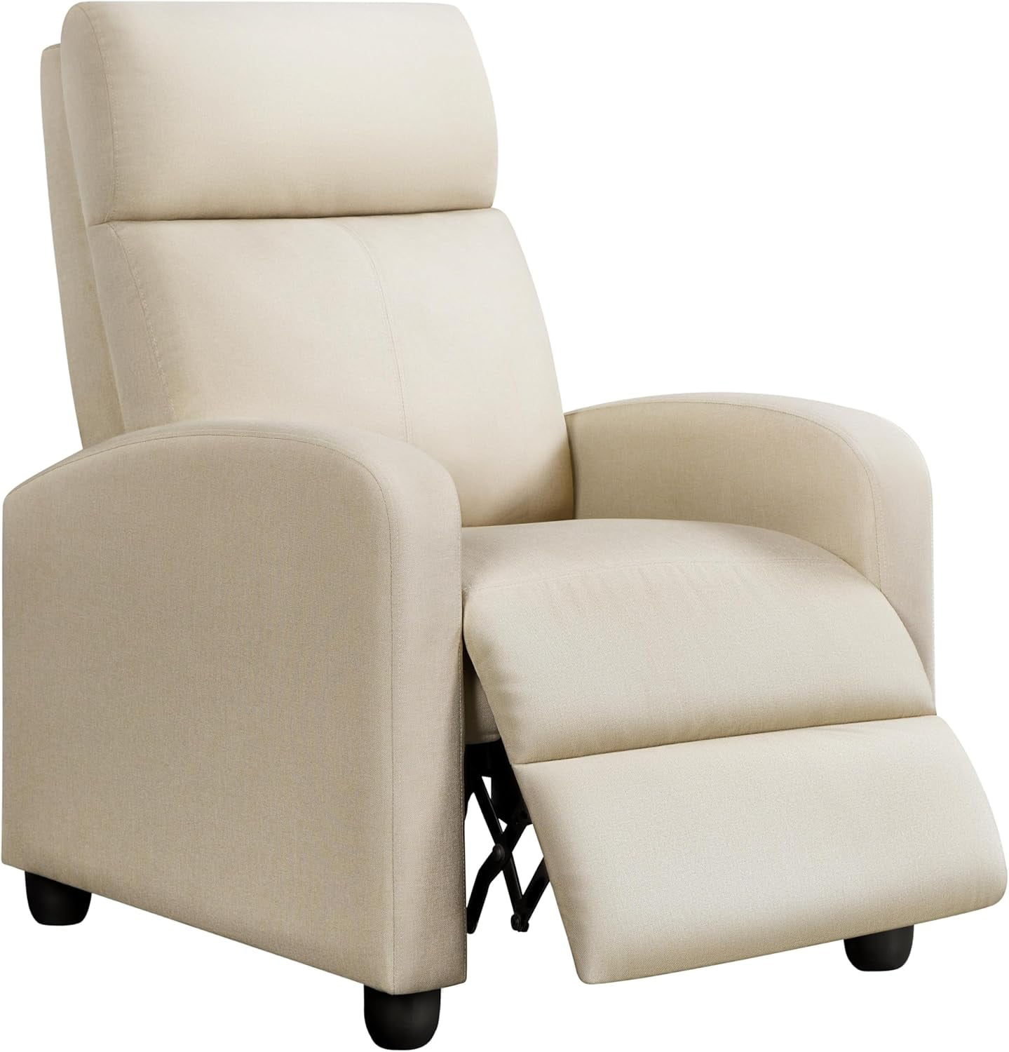 WANSHUN Fabric Recliner Sofa Push Back Recliner Chair Adjustable Modern ...