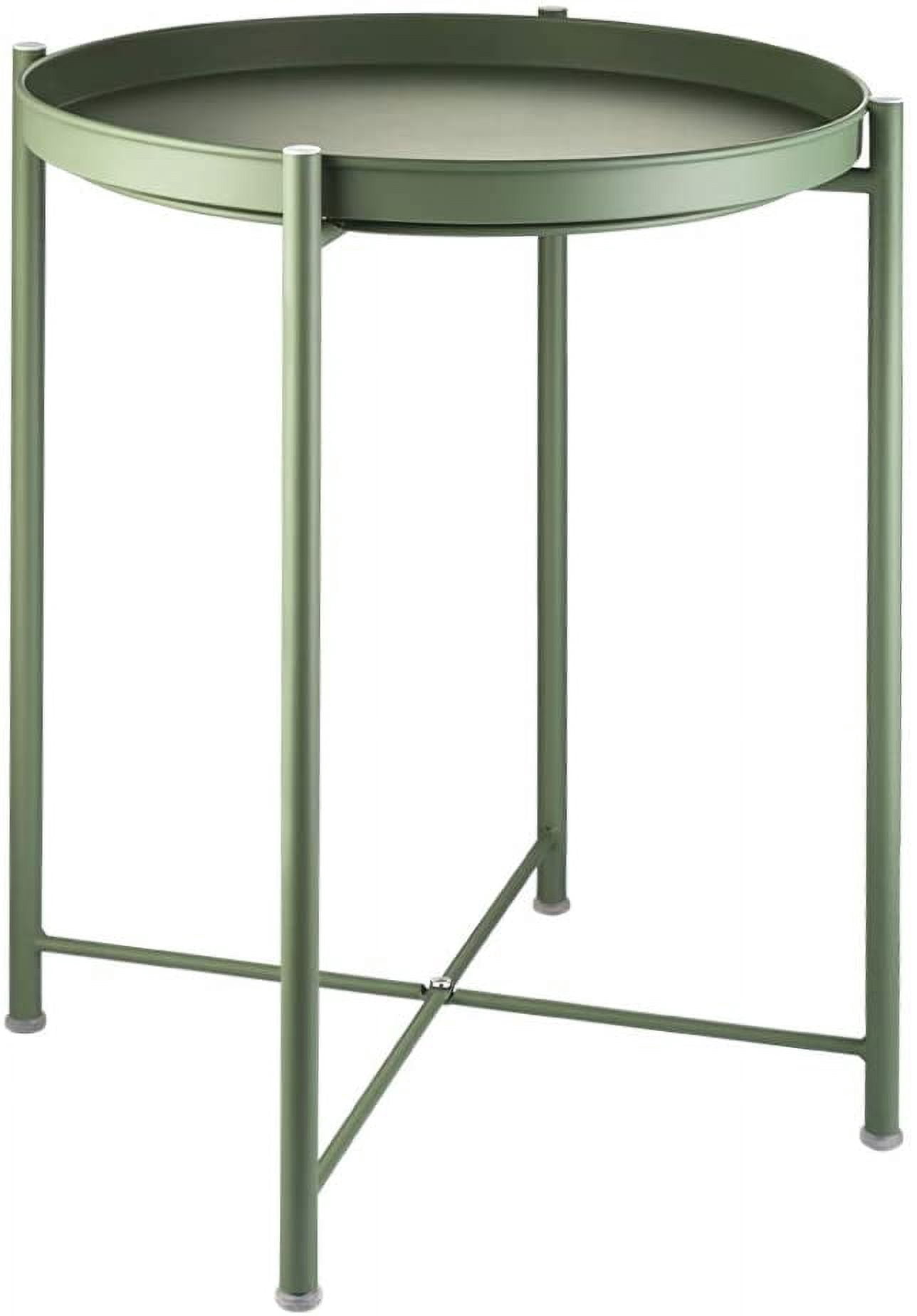 WANSHUN Small Side End Table - Metal Side Table Waterproof Small Sofa ...