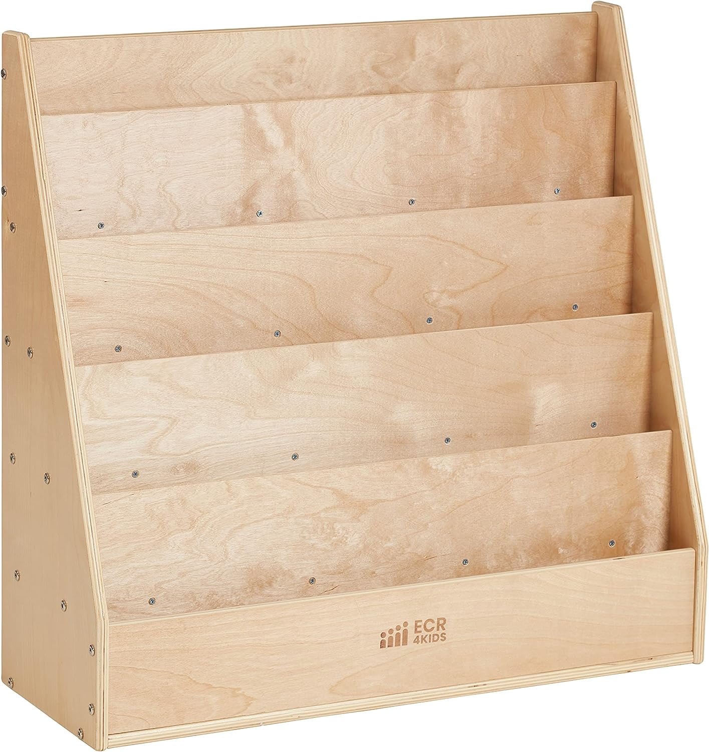 WANSHUN Streamline Single-Sided Book Display with Storage, Classroom ...