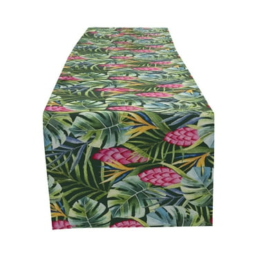 Red Tinsel Plaid Fringed Table Runner 13x72 - Walmart.com